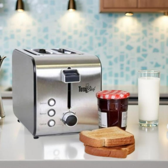 Total Chef Toaster 2 Slice - Large Wide Slot, Fast Commercial ...