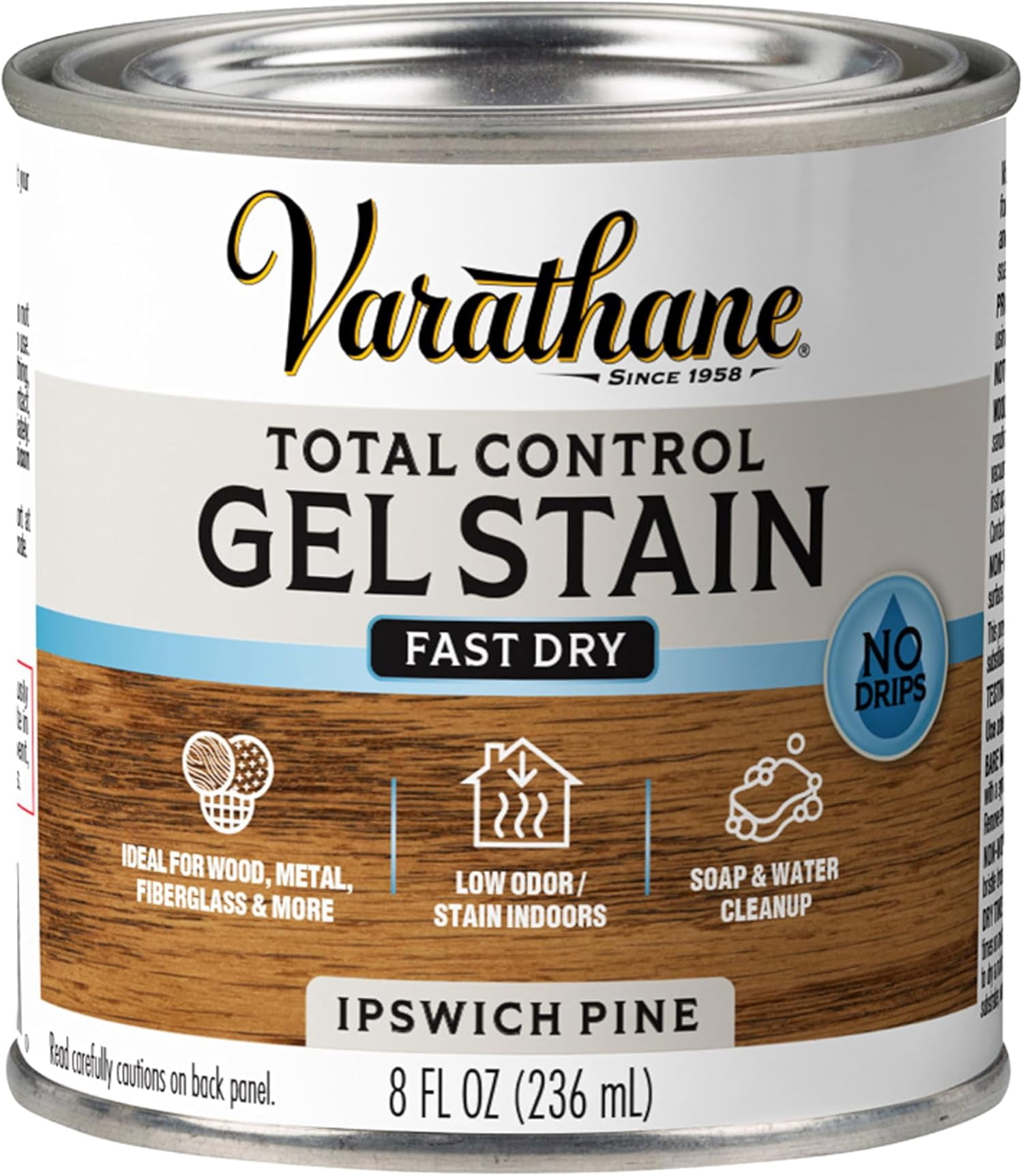 Total Control Gel Stain | Low Odor Water-Based Formula | Thick Gel ...