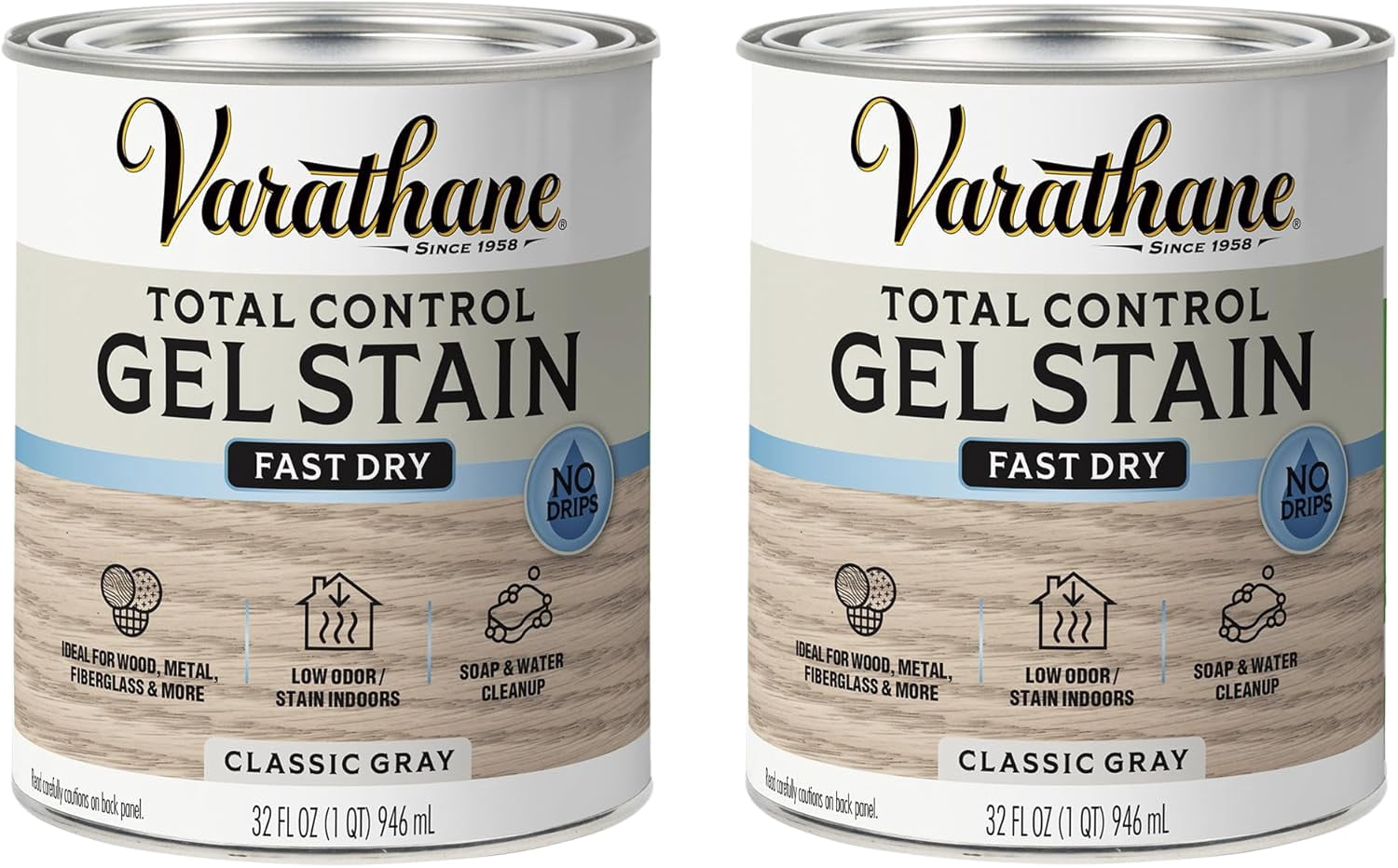 Total Control Gel Stain | Low Odor Water-Based Formula | Thick Gel ...