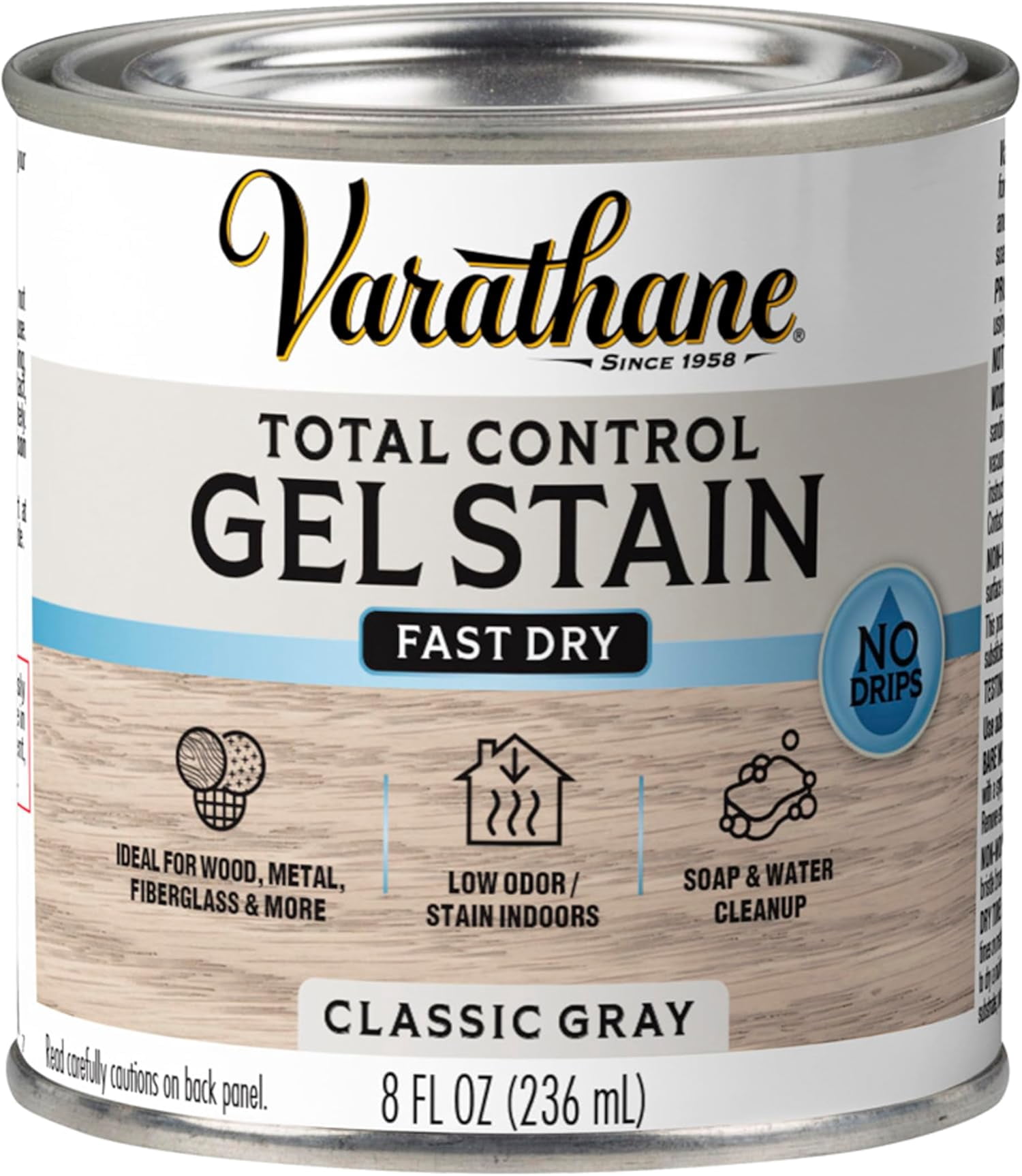 Total Control Stain | Low Odor Water-Based Formula | Thick Formula for ...