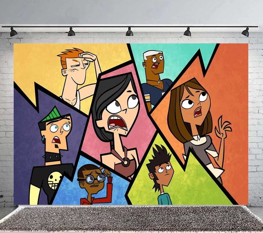 Total Drama Backdrop Banner Party Supplies Poster Movie Theme ...