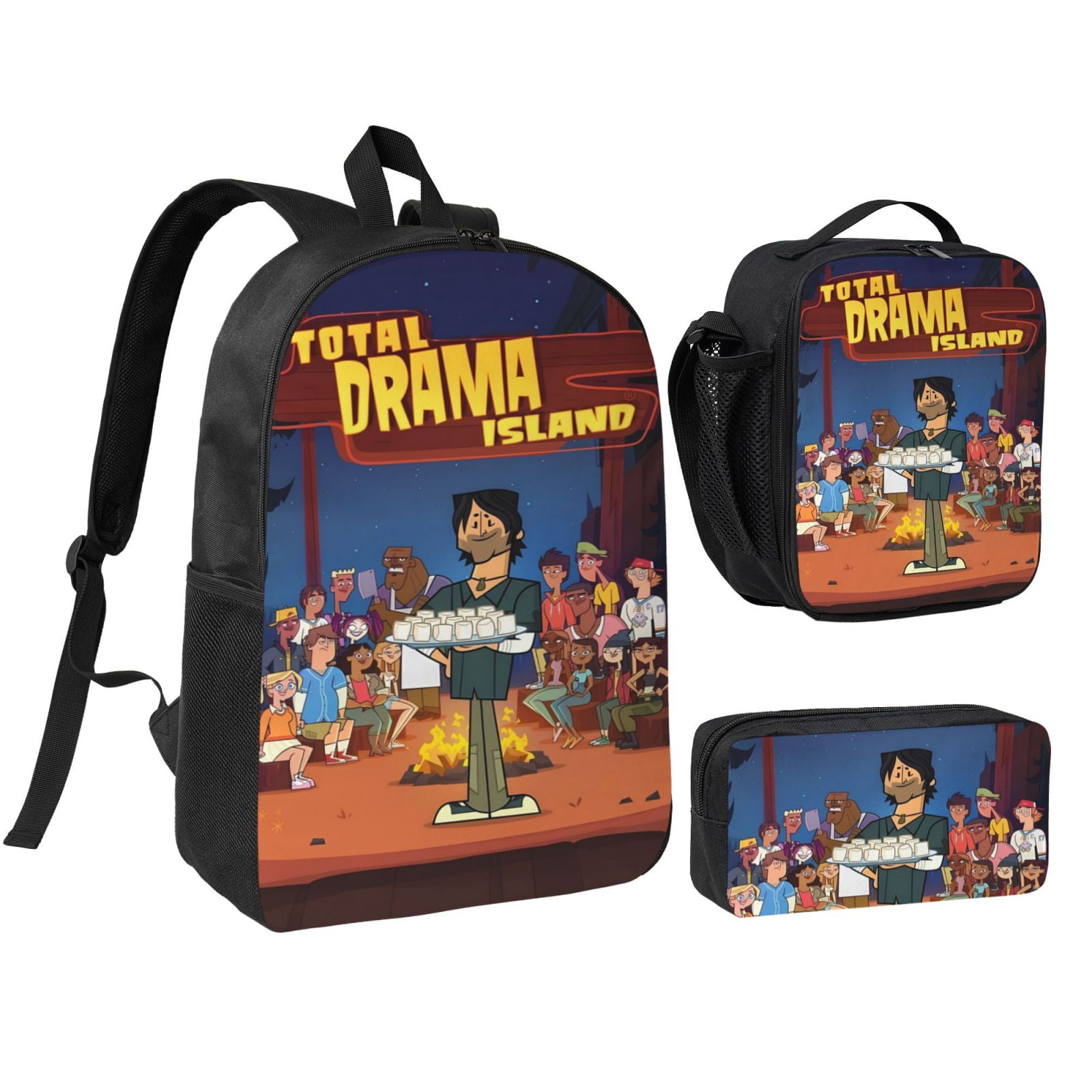 Total Drama Backpack with Lunch Bag Football Star Backpack Set ...