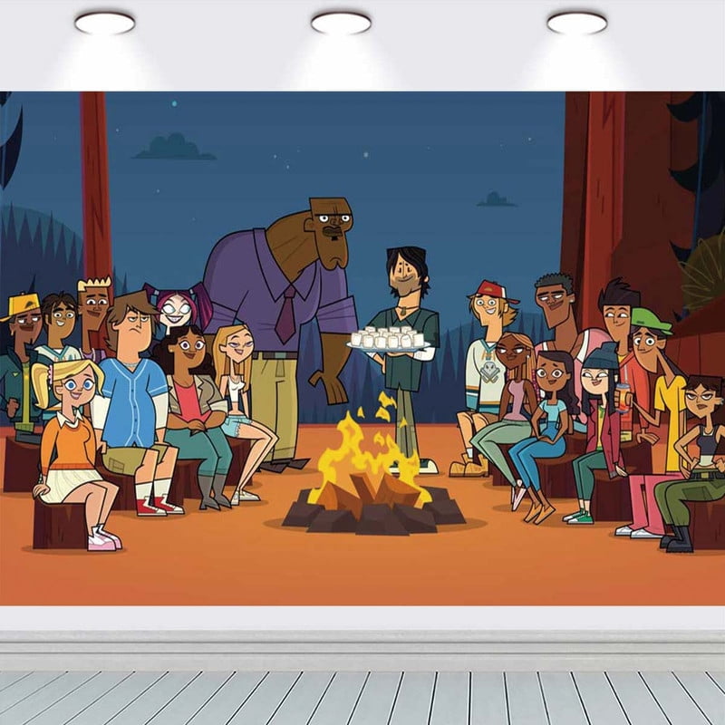 Total Drama Island Poster Wall Decor Birthday Banner Backdrop ...