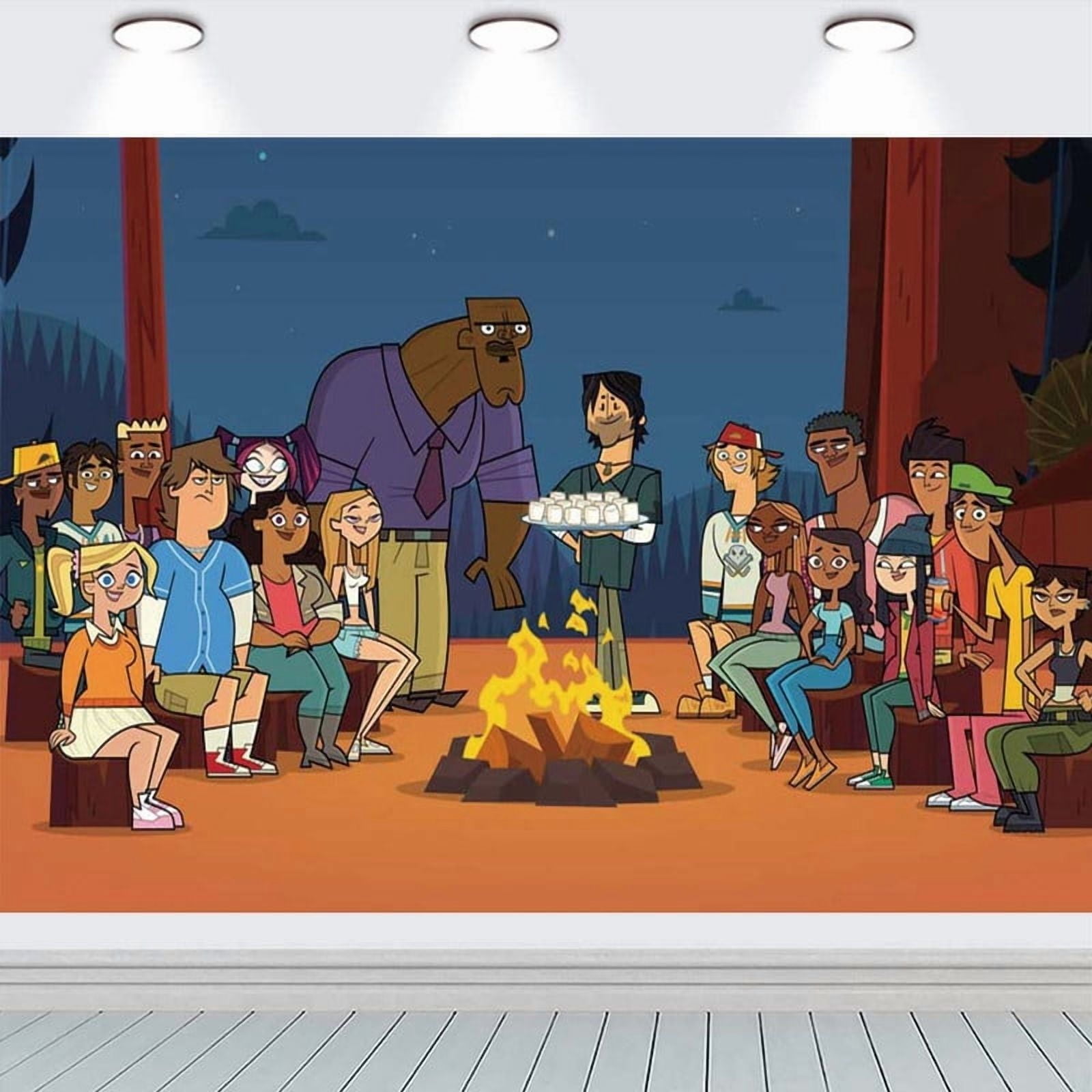 Total Drama Island Poster Wall Decor Birthday Banner Backdrop ...