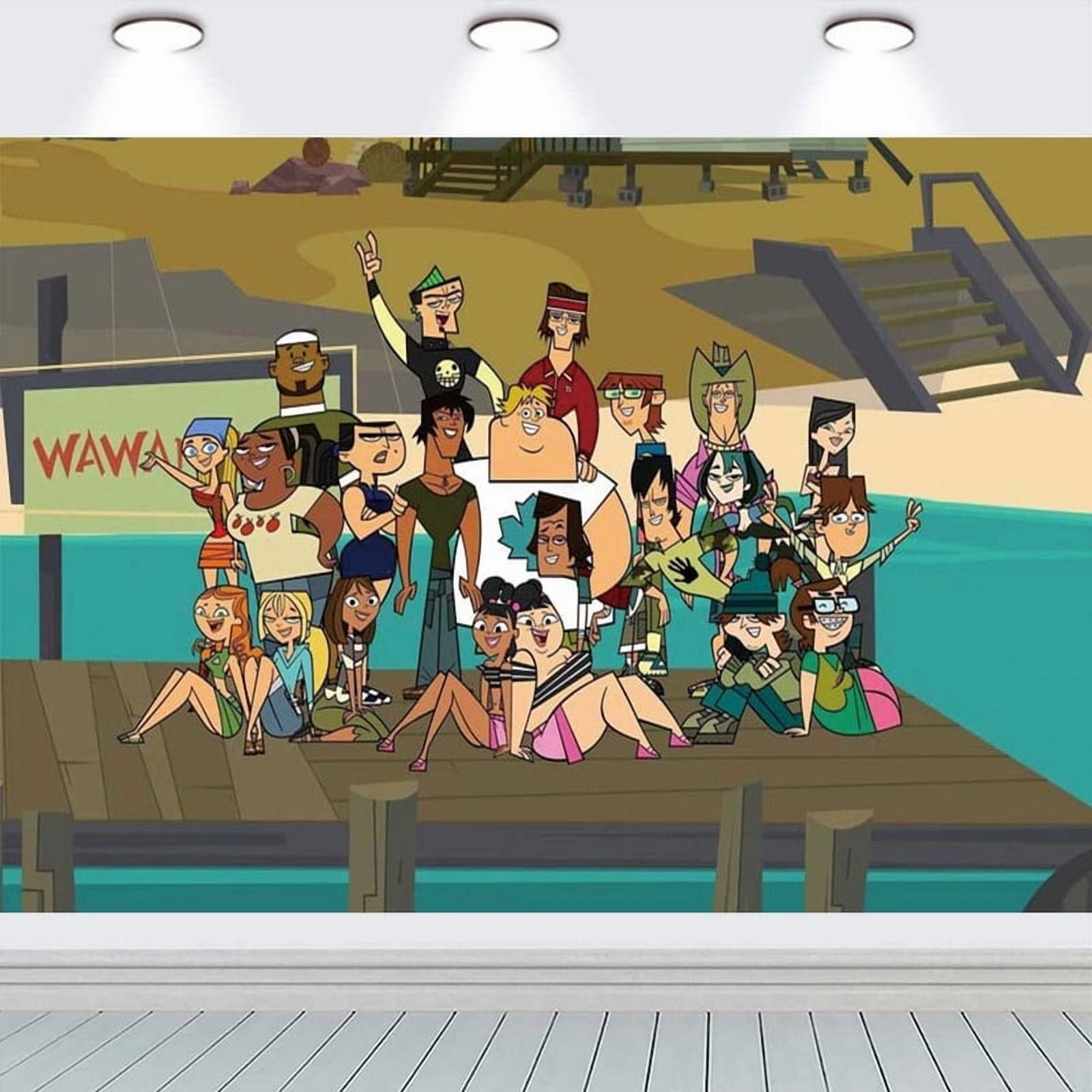 Total Drama Island Taspestry Wall Decor Party Supplies Background ...