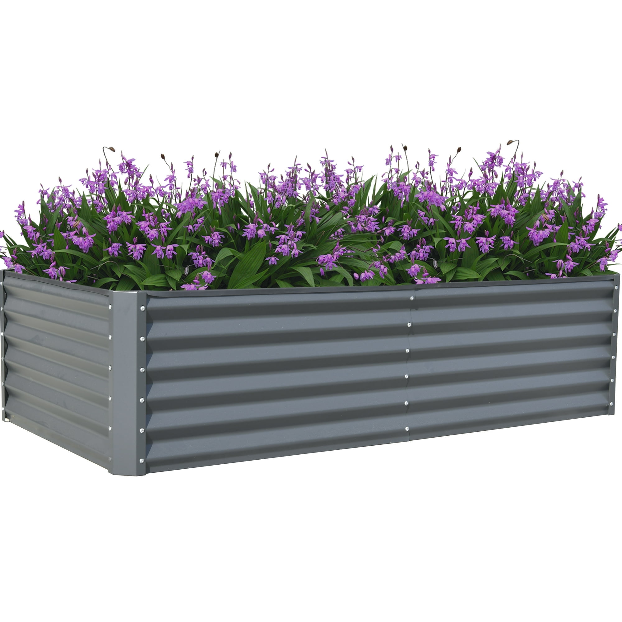 Total Galvanized Raised Garden Bed ,Large Metal Planter Box for Growing ...