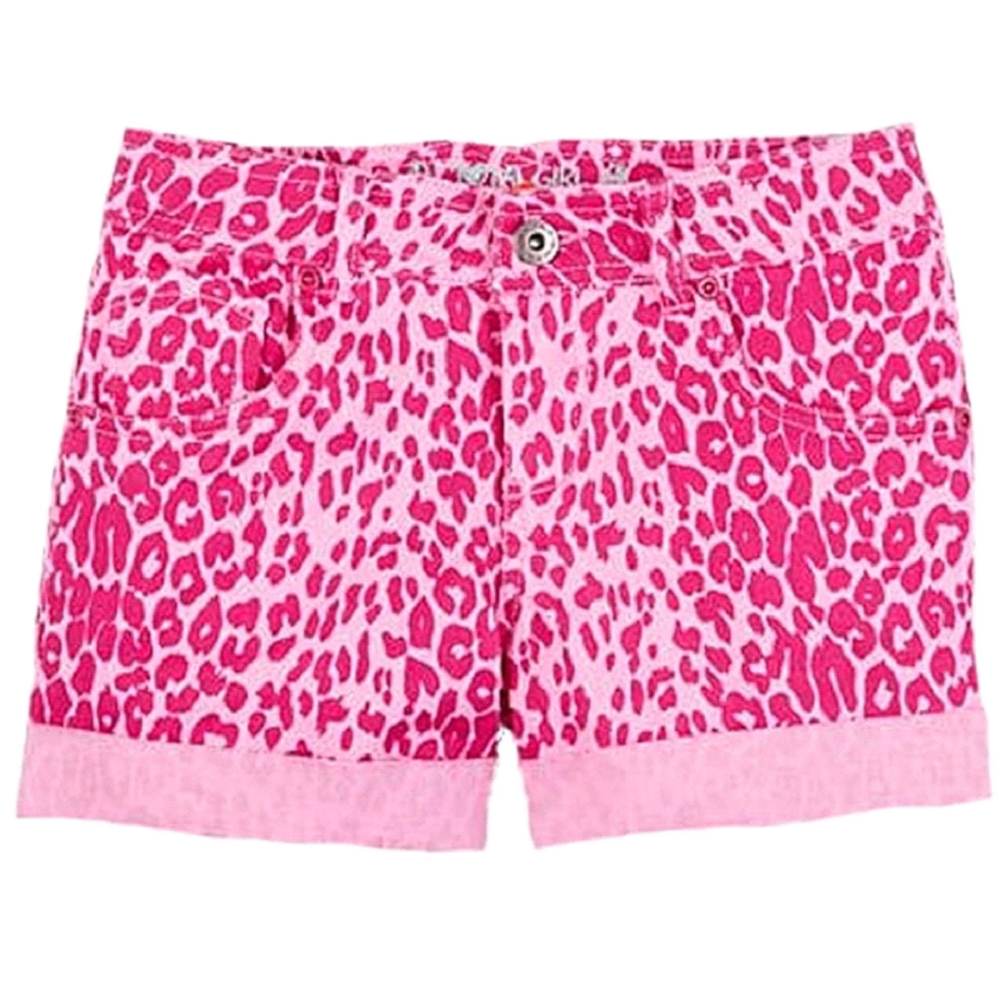 Total Girl Cuffed Animal Print Little Girls Shorts (6X) - Walmart.com