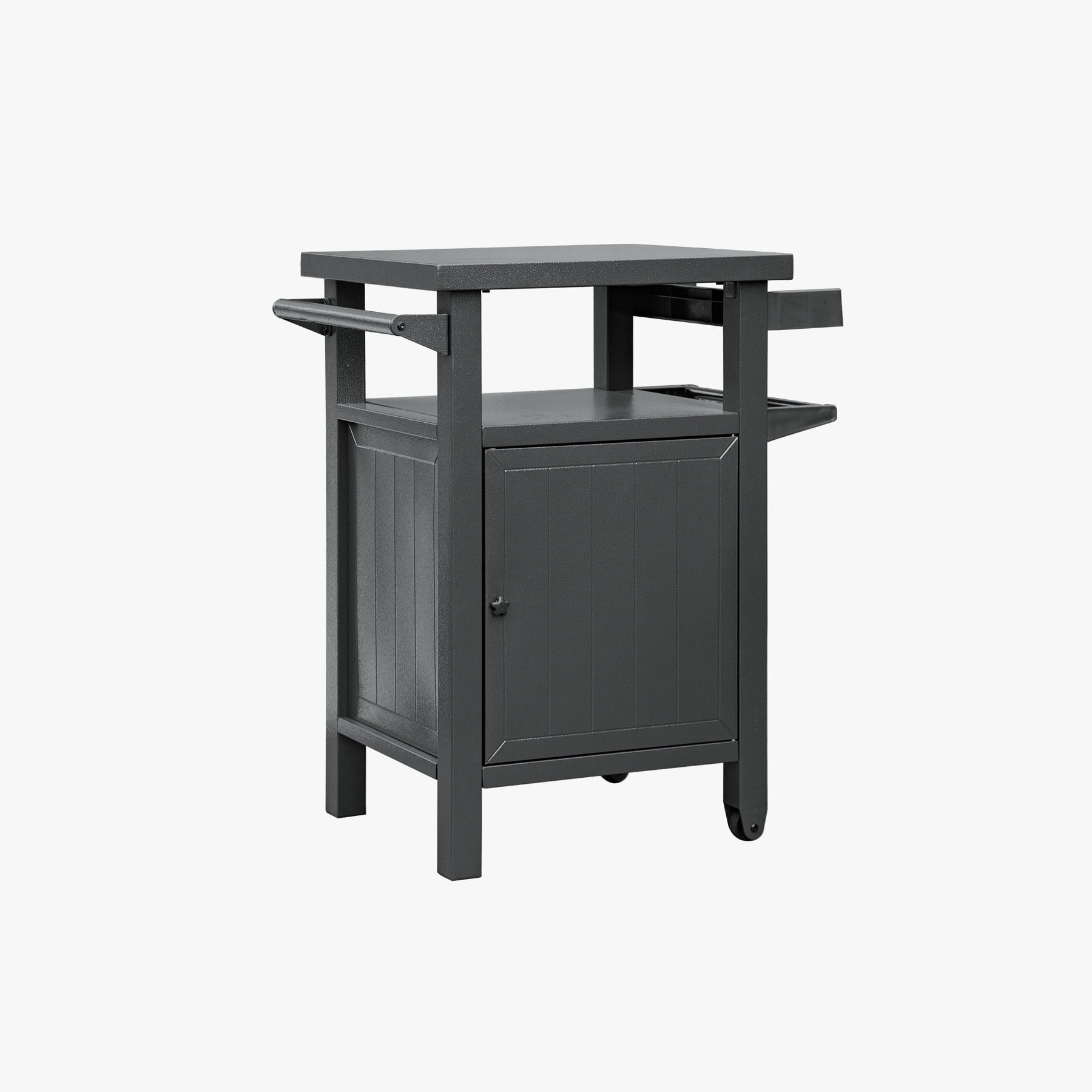 Total Grill Carts Outdoor with Storage and Wheels: Portable Metal Table ...