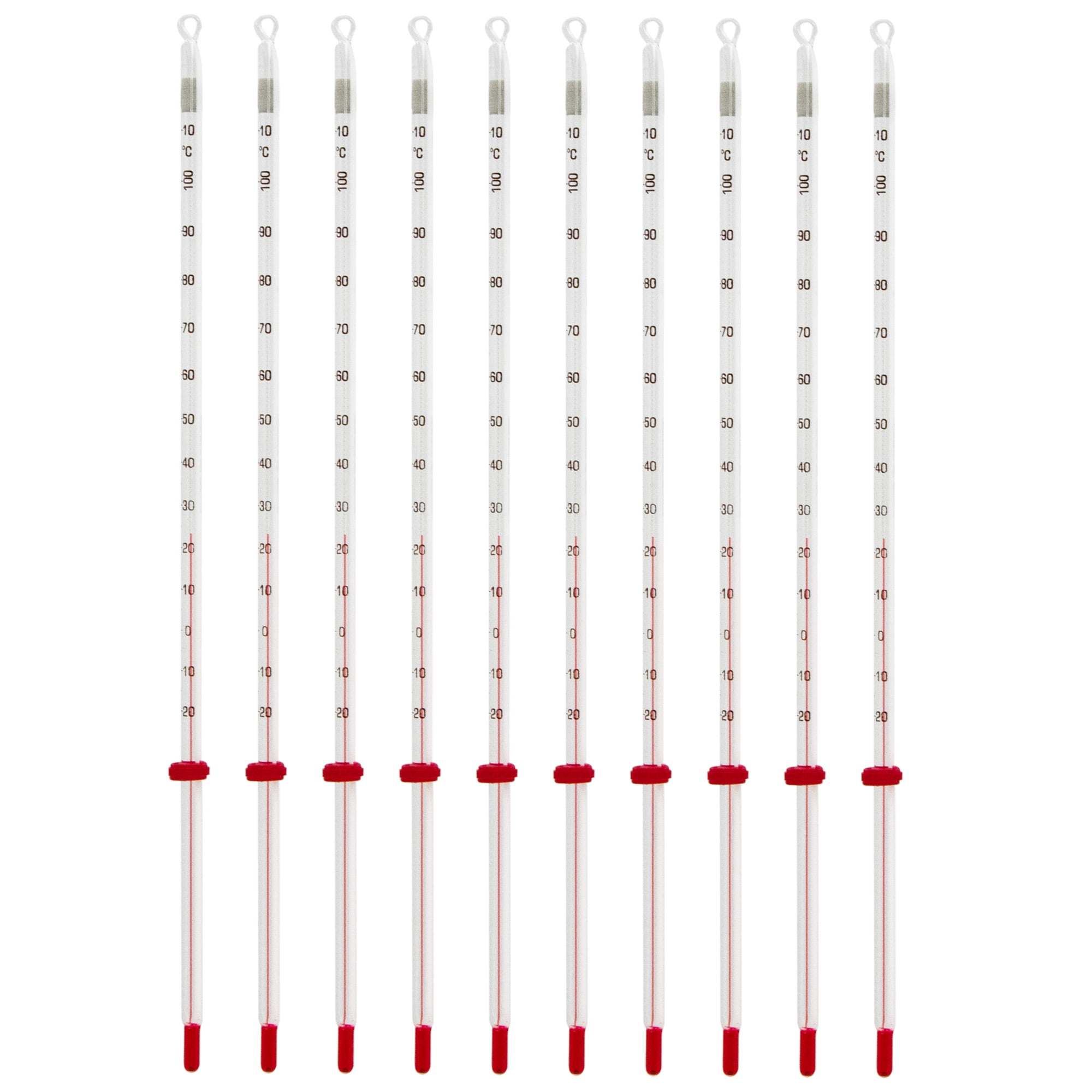 Total Immersion Thermometer with White Backing C Scale Range -20 to 110 ...