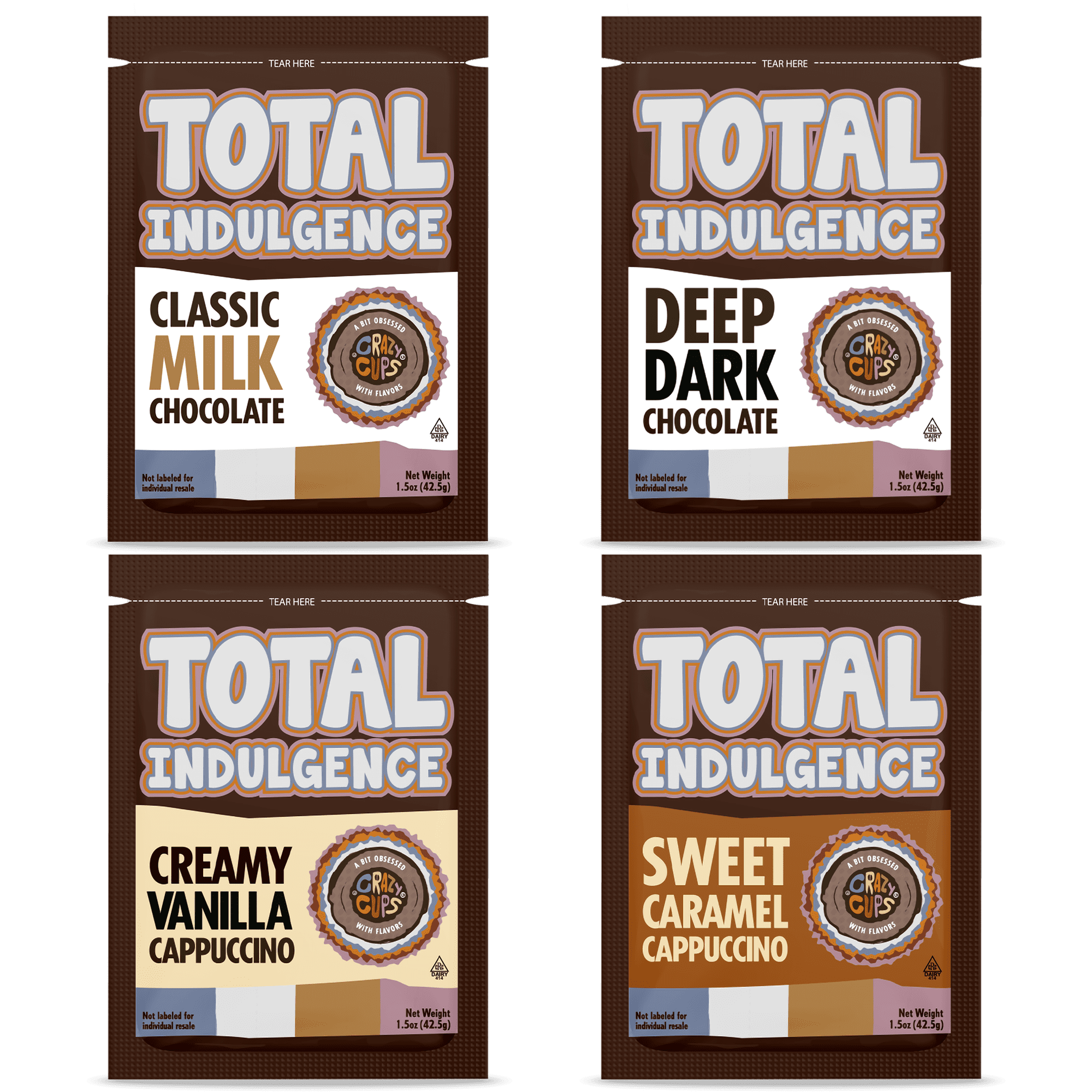 Total Indulgence Variety Pack of Gourmet Hot Chocolate Mix and Instant ...