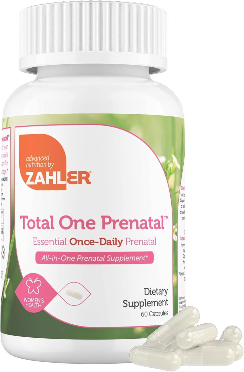 Total One Prenatal, Essential Once-Daily Prenatal, 60 Capsules, Zahler ...