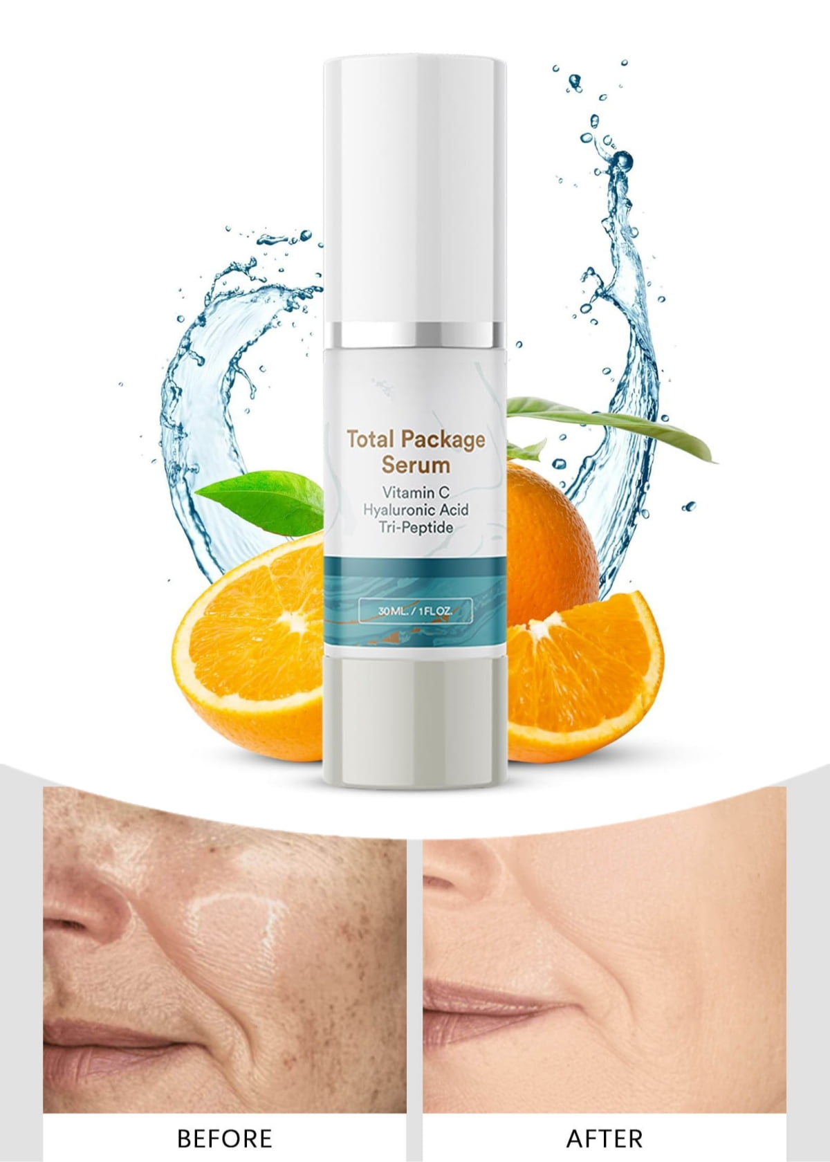 Total Package Serum Vitamin C Face Serum for Mature Skin, All-in-one ...