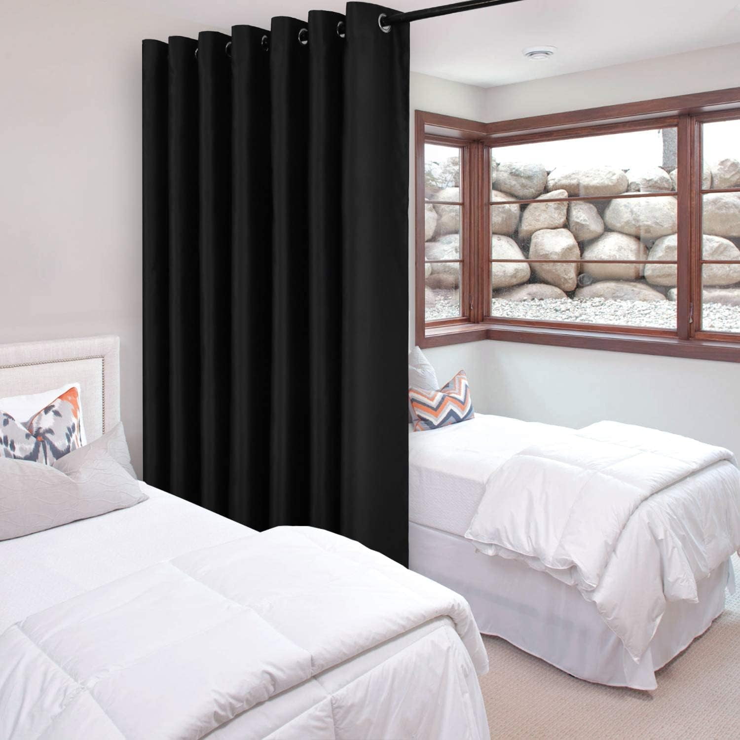Total Privacy Room Divider Blackout Curtain - Thermal Curtains for ...
