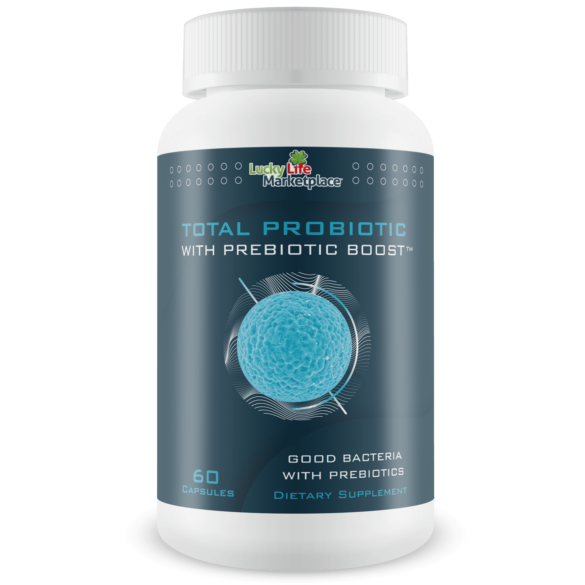 Total Probiotic with Prebiotic Boost - 40 Billion CFU Probiotic Formula ...