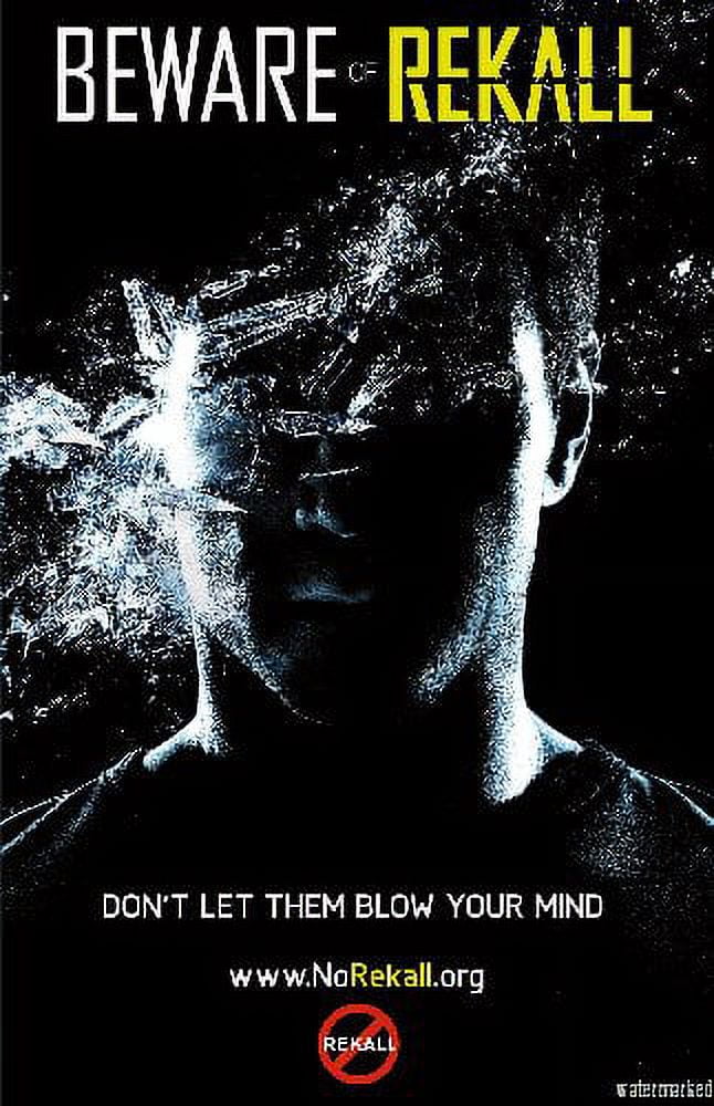 Total Recall Movie poster 12x16 Print on Metal Sign 12in x 16in #081357 ...