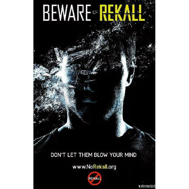 Total Recall Movie poster 12x16 Print on Metal Sign 12in x 16in #081357 ...