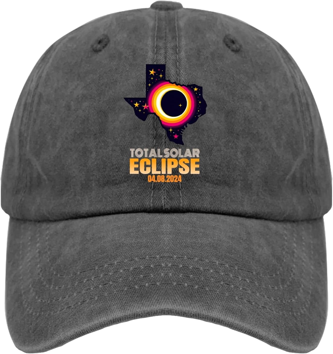 Total Solar Eclipse 04.08.2024 Hat for Mens Texas Baseball Caps Trendy ...