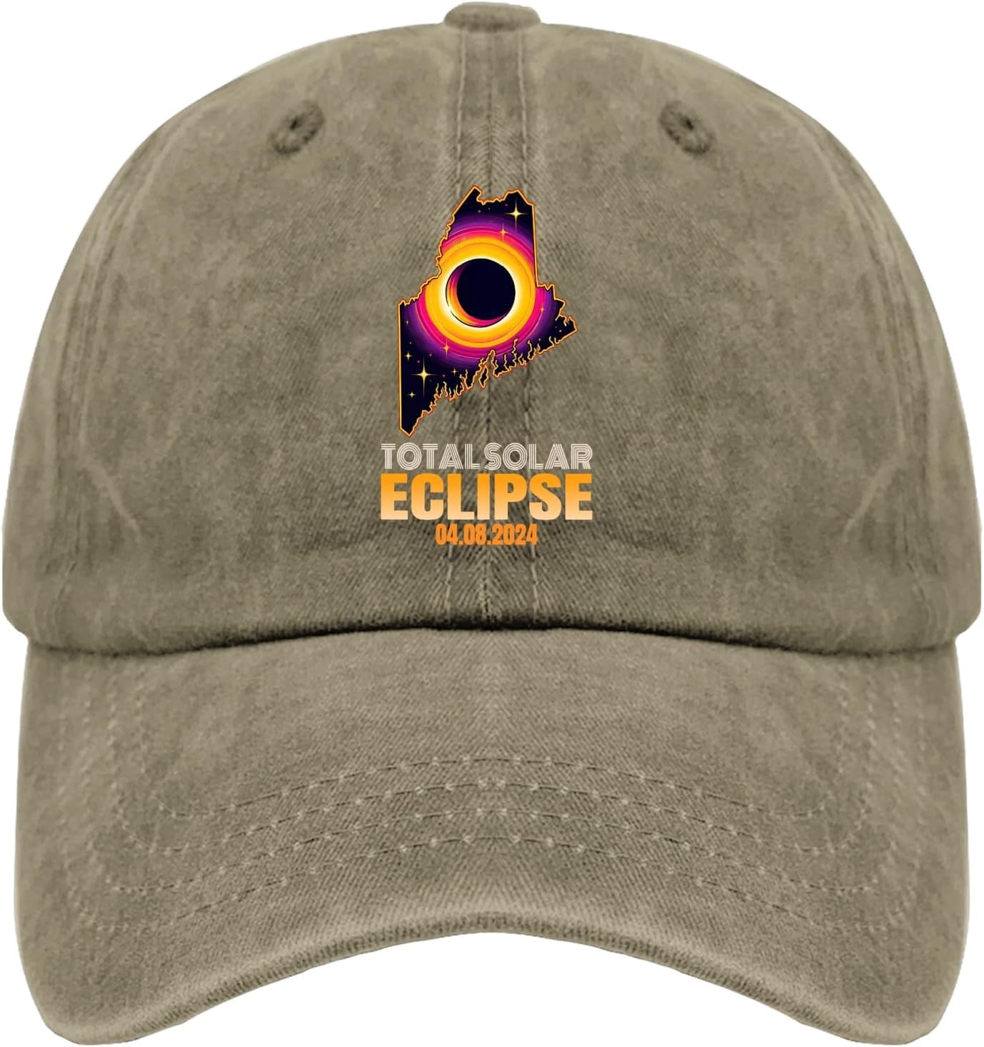 Total Solar Eclipse 04.08.2024 Hats for Women Maine Baseball Caps Cool ...