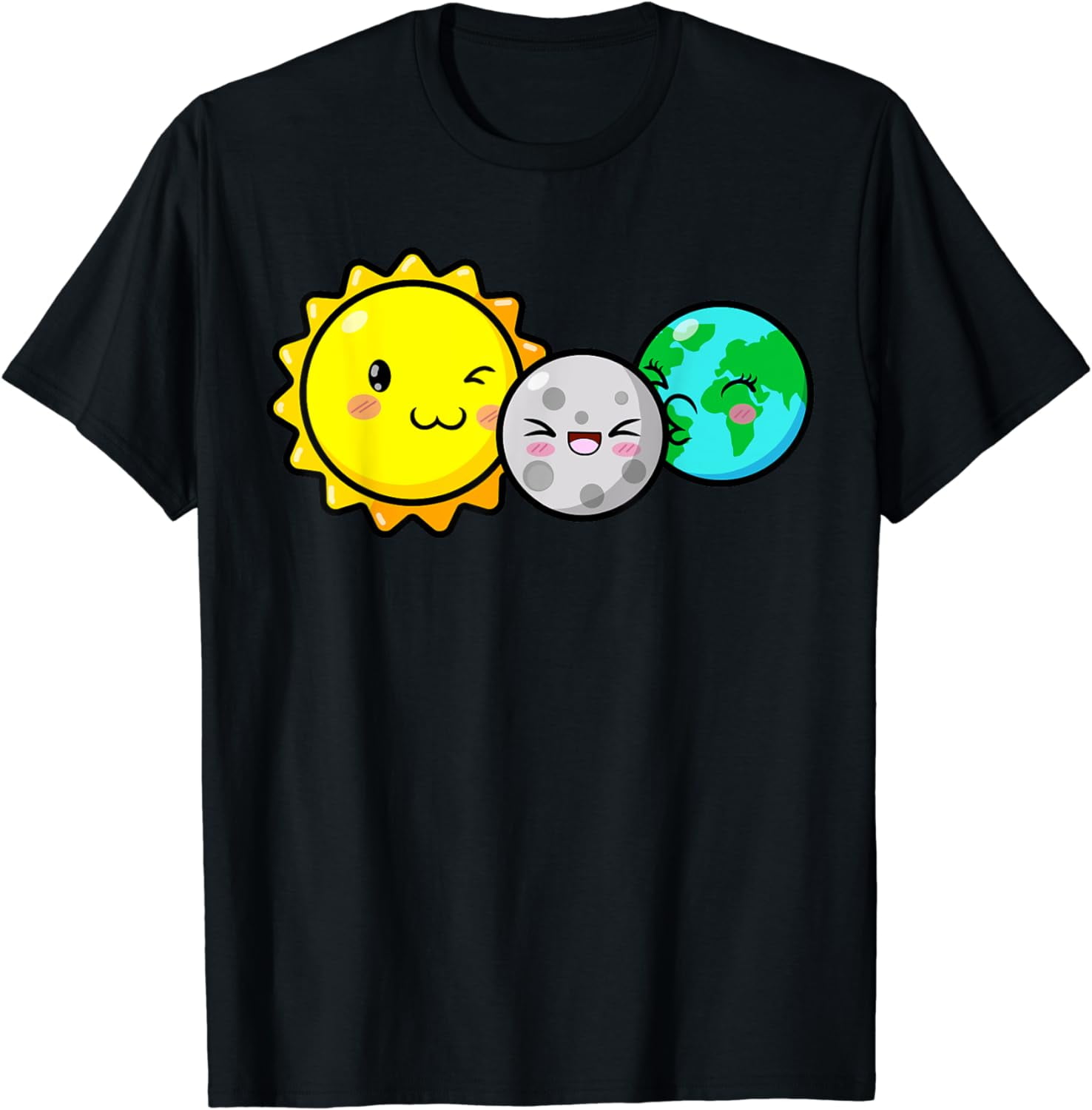 Total Solar Eclipse 2024 Cute Kawaii Funny Astronomy Outfit T-Shirt ...