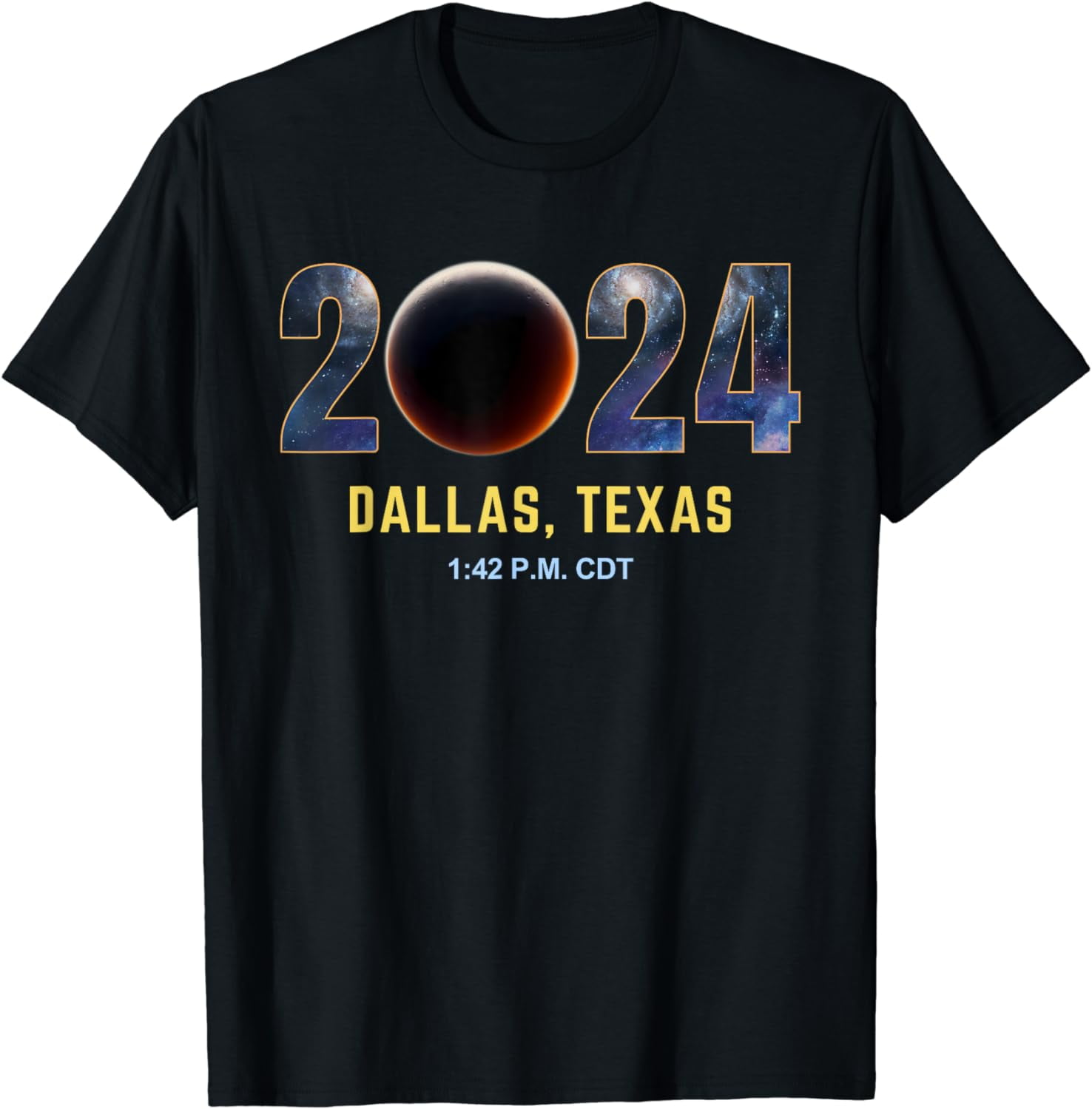 Total Solar Eclipse 2024 Dallas Texas Totality T-Shirt - Walmart.com Total Solar Eclipse 2024 Dallas Texas Totality T-Shirt - Walmart.com