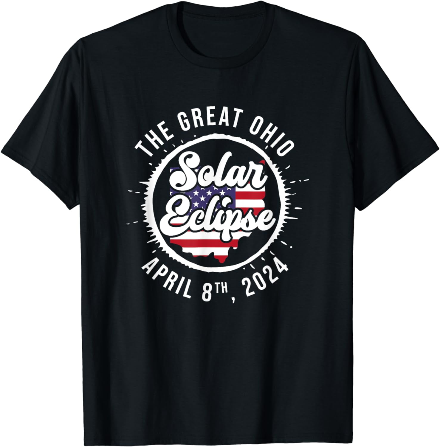 Total Solar Eclipse 2024 Ohio, US Celestial Event T-Shirt - Walmart.com