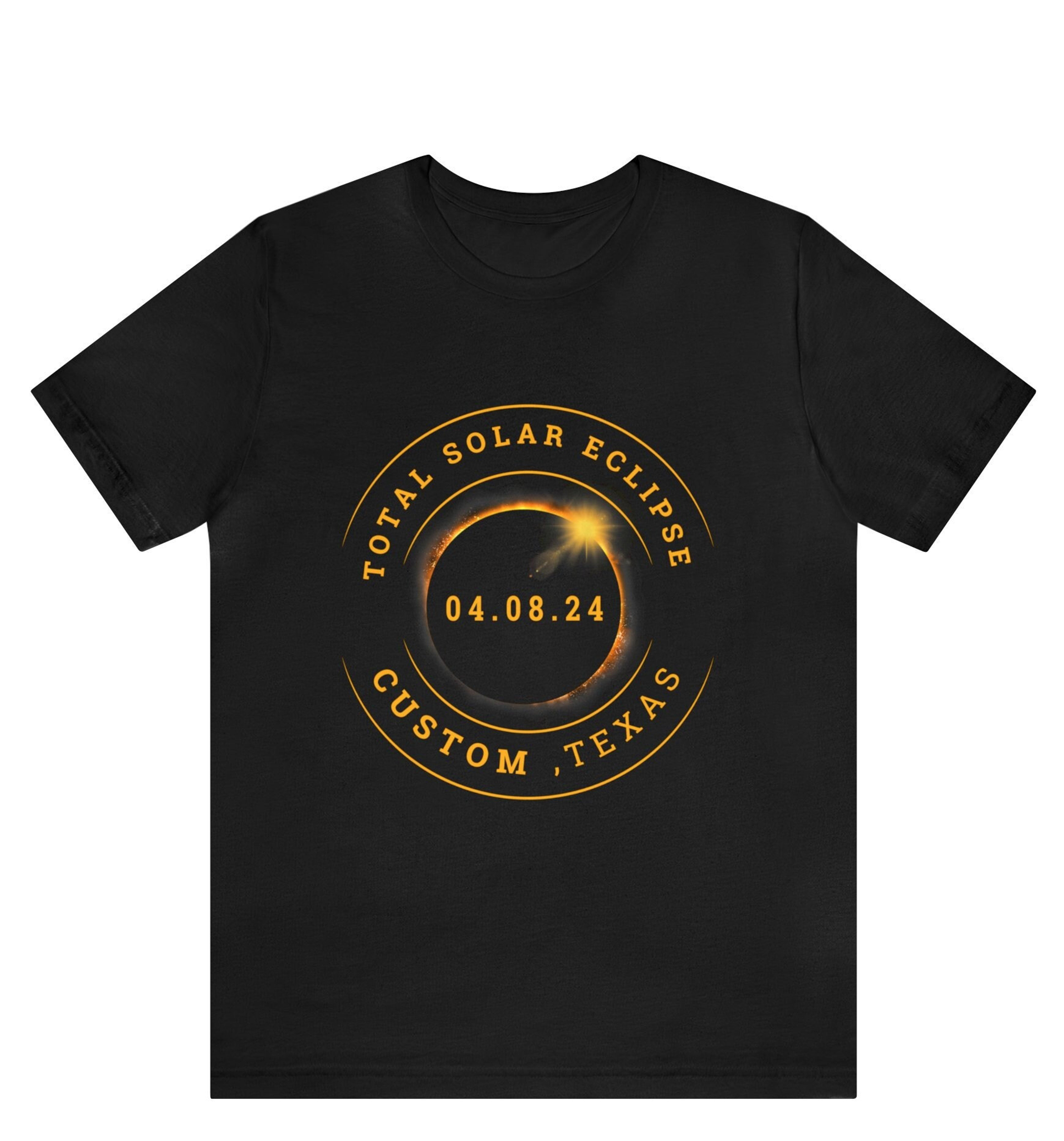 Total Solar Eclipse 2024 Shirt, Custom City State, America Totality ...