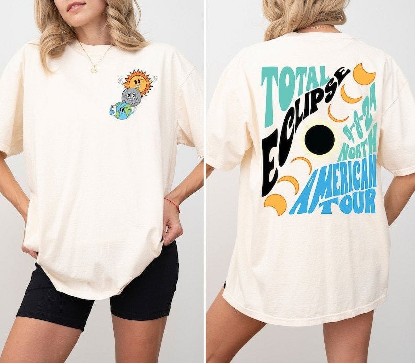 Total Solar Eclipse 2024 Shirt, Double-Sided Comfort Colors® Shirt ...