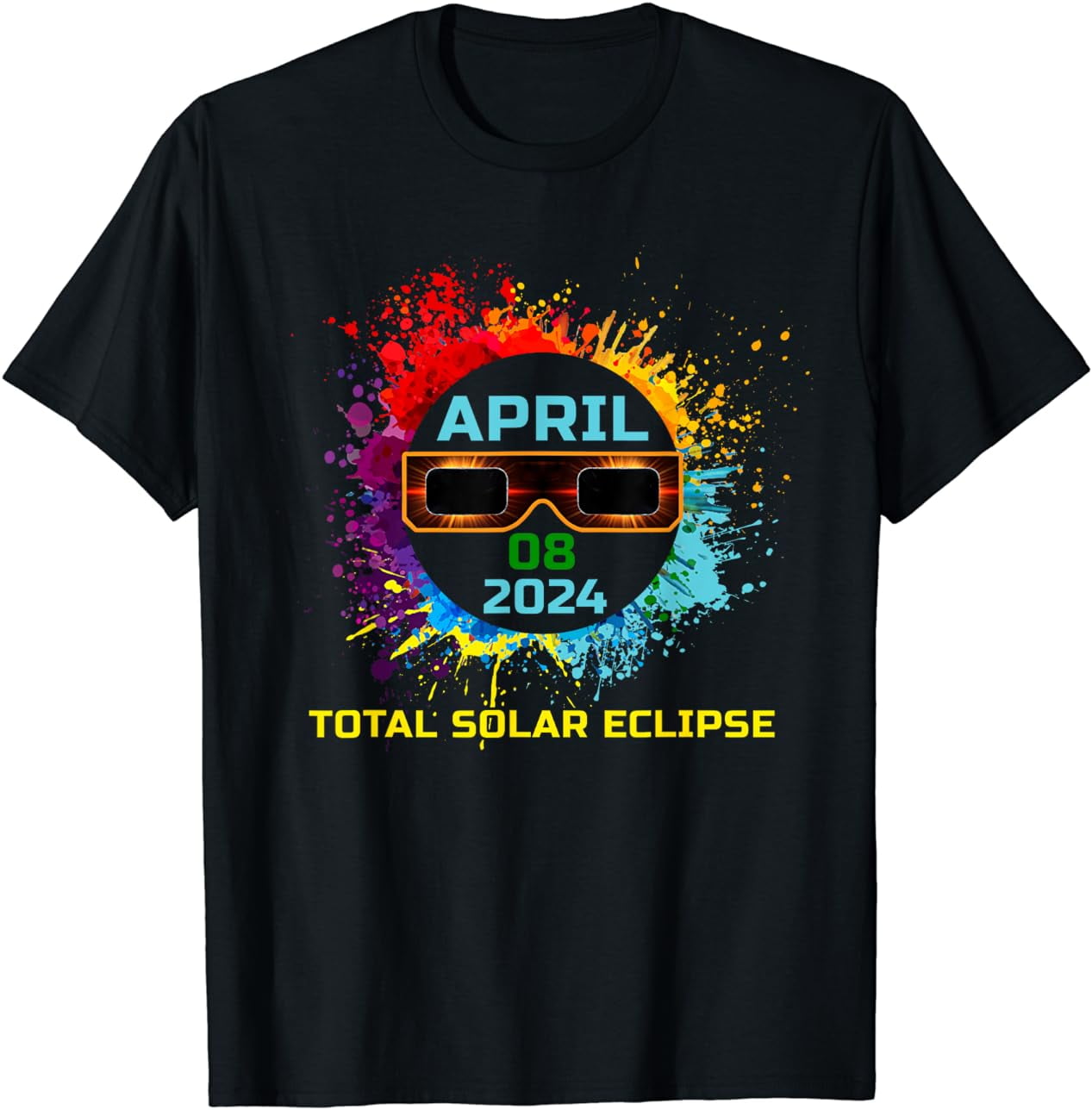 Total Solar Eclipse April 8 2024 America Solar Eclipse T-Shirt - Walmart.com