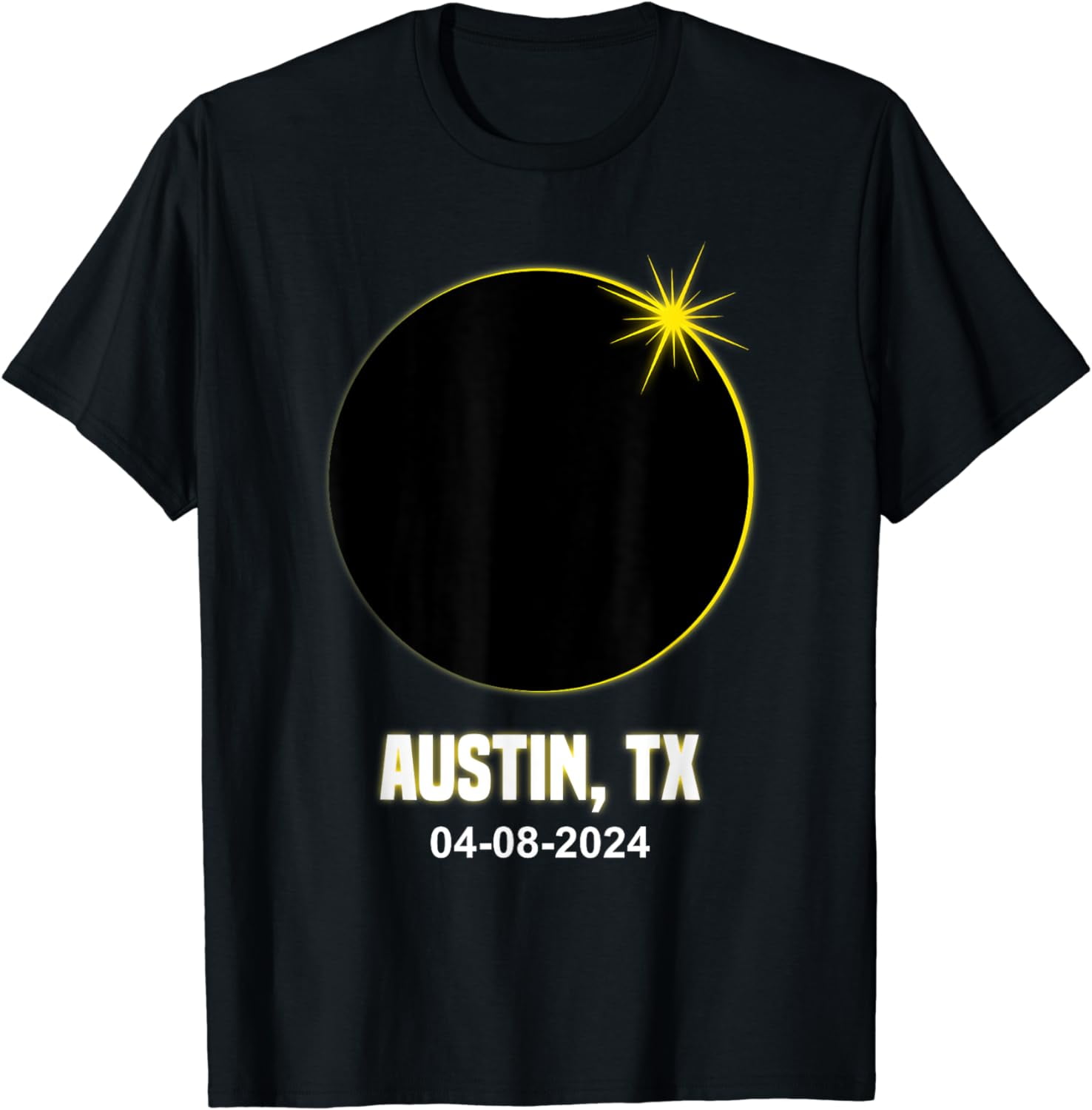 Total Solar Eclipse Austin Shirt 2024 Texas Austin Eclipse T-Shirt ...