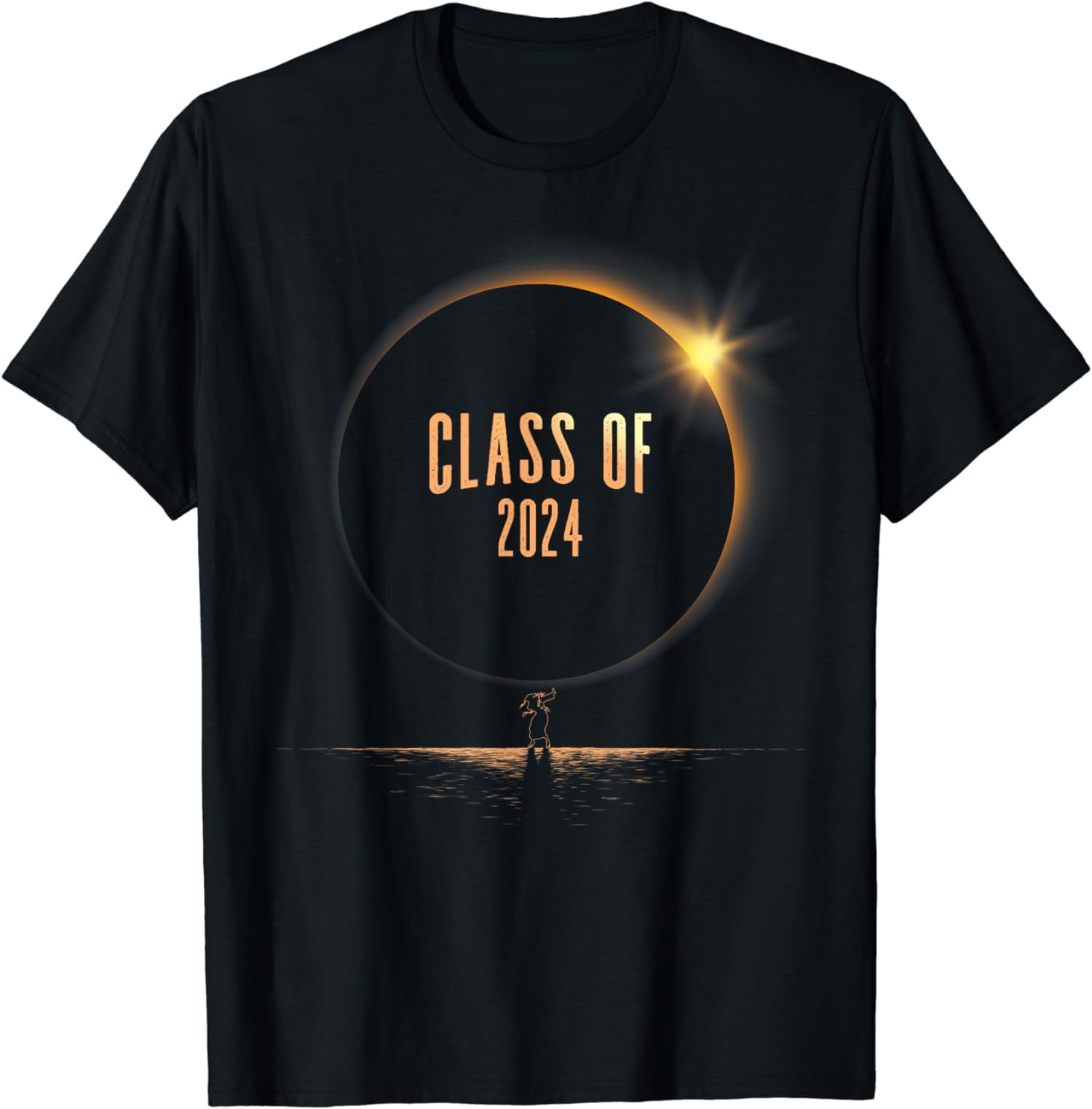 Total Solar Eclipse College Dabbing Graduation Class of 2024 T-Shirt ...
