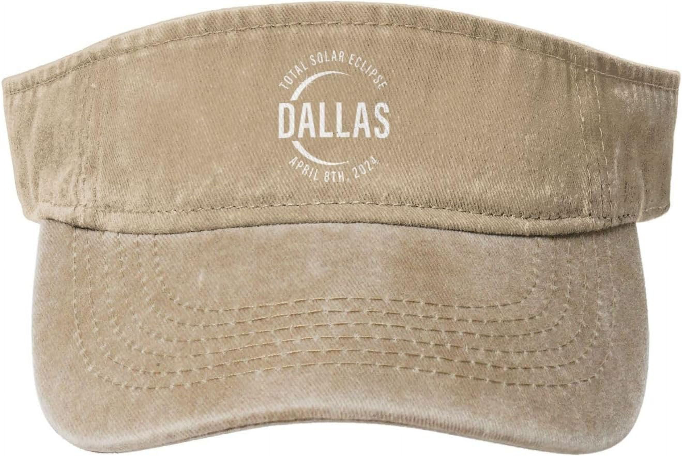 Total Solar Eclipse Dallas Sport Sun Visor Hats Adjustable Empty Top ...