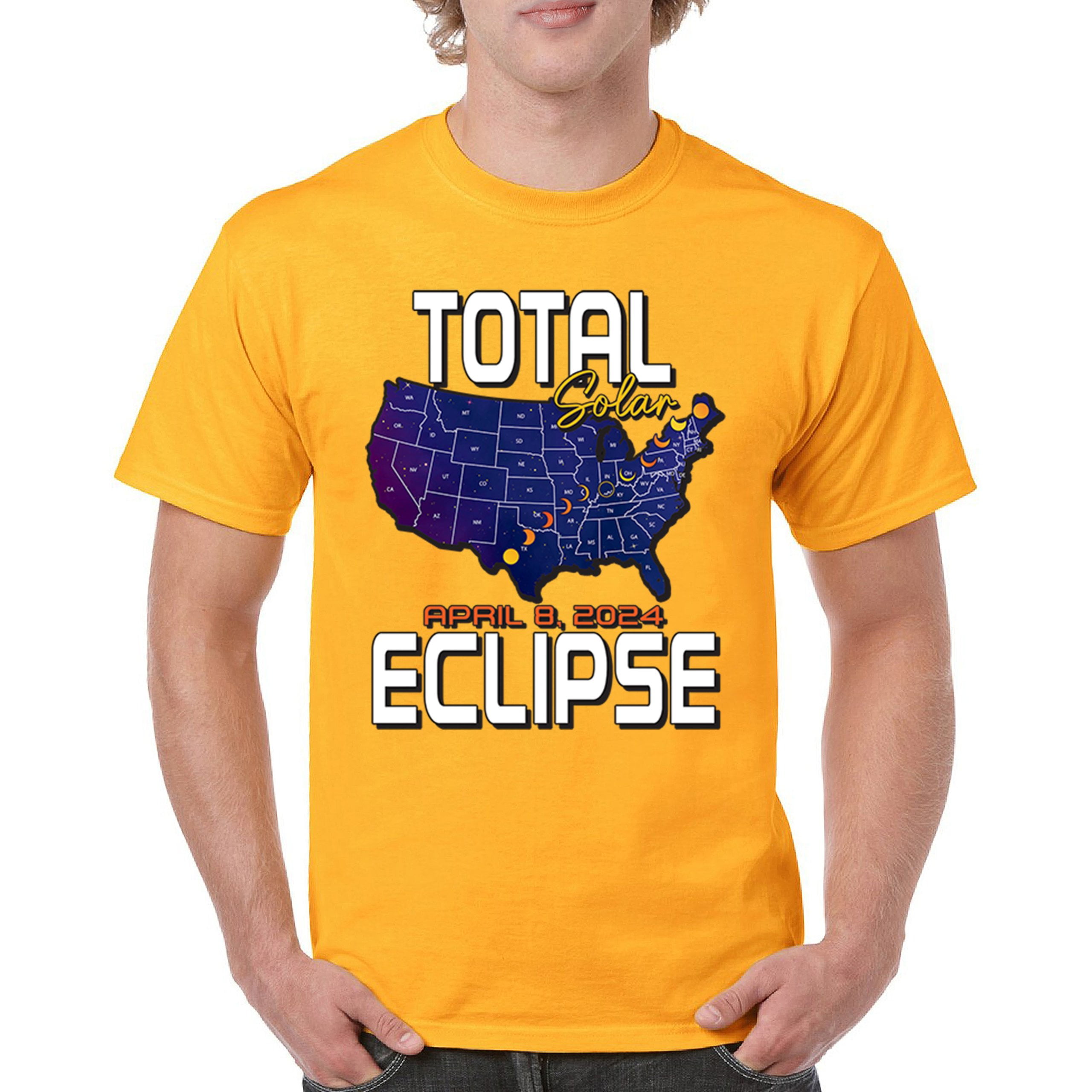 Total Solar Eclipse Map T-shirt Watch Only With Eclipse Glasses April 8 ...