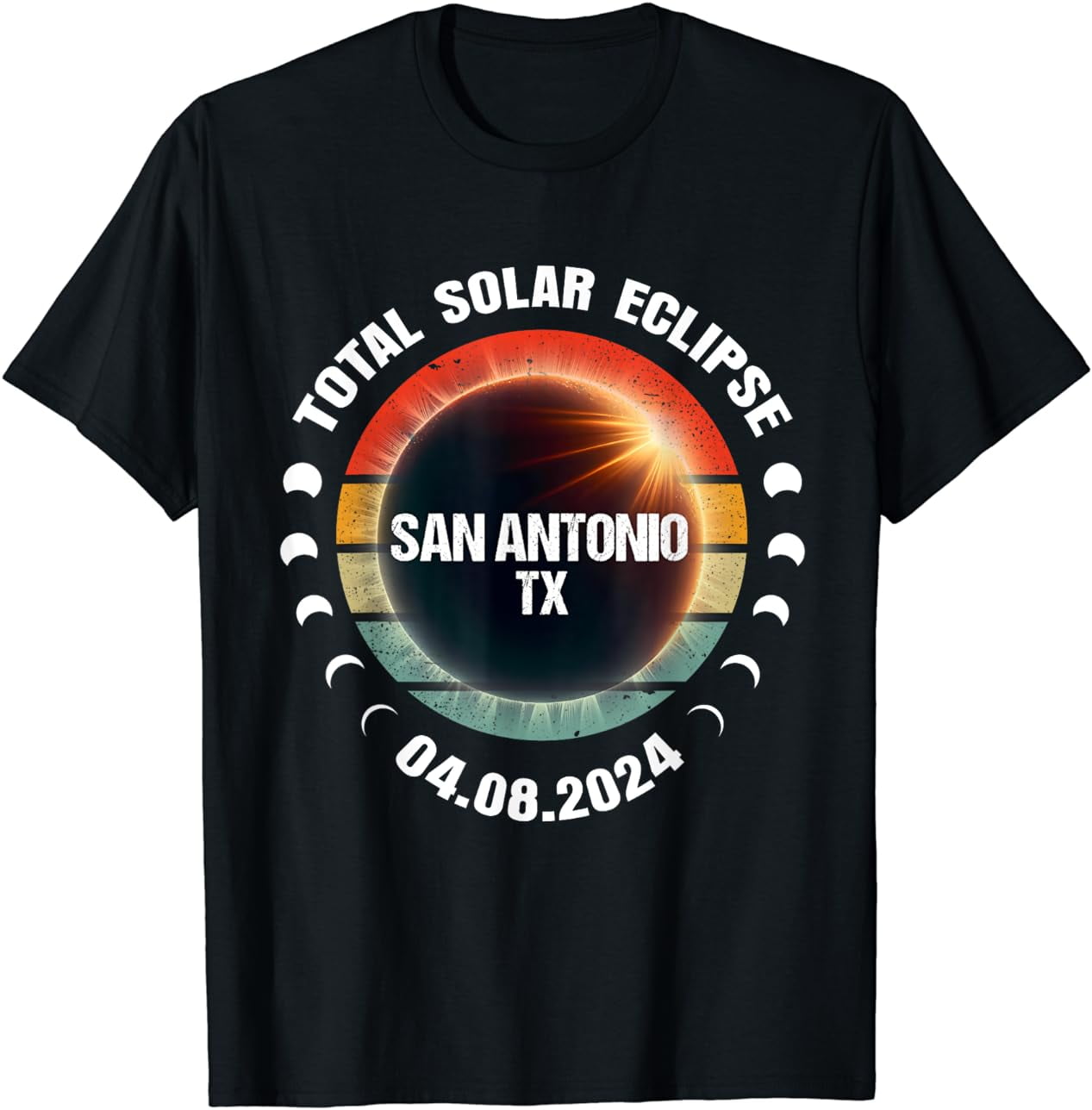 Total Solar Eclipse New San Antonio Texas Totality 2024 T-Shirt ...
