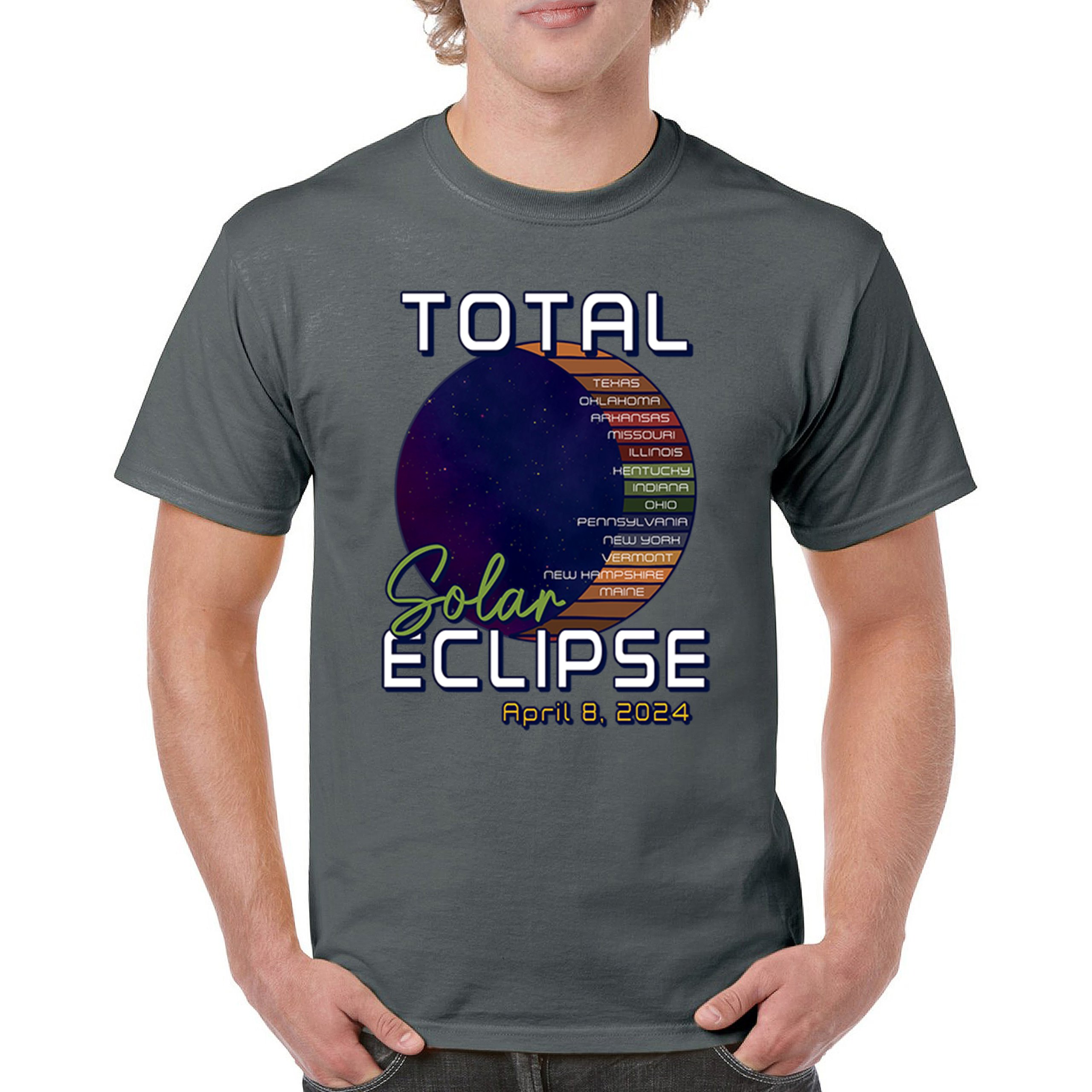 Total Solar Eclipse Path T-shirt Watch Only With Eclipse Glasses April ...