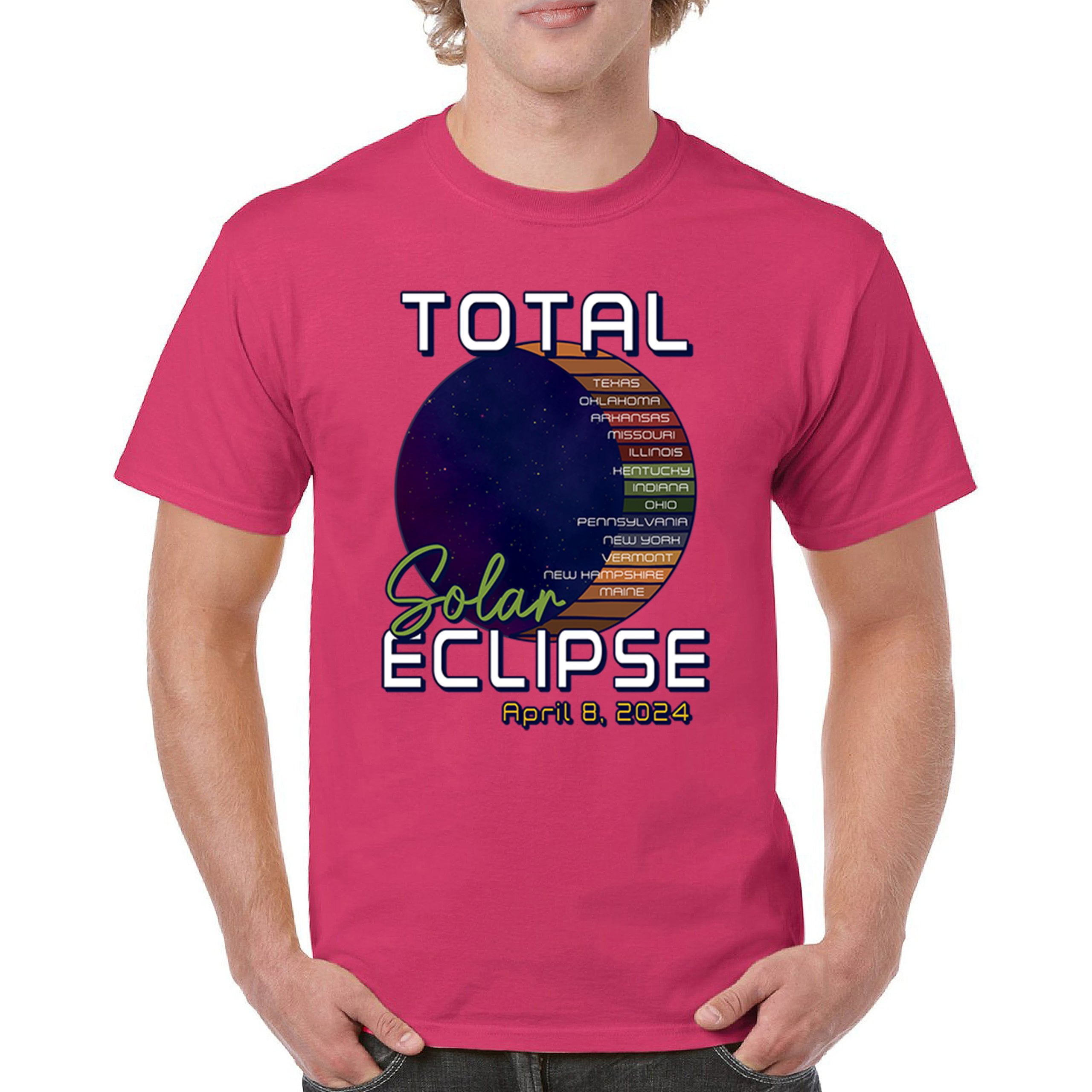 Total Solar Eclipse Path T-shirt Watch Only With Eclipse Glasses April ...