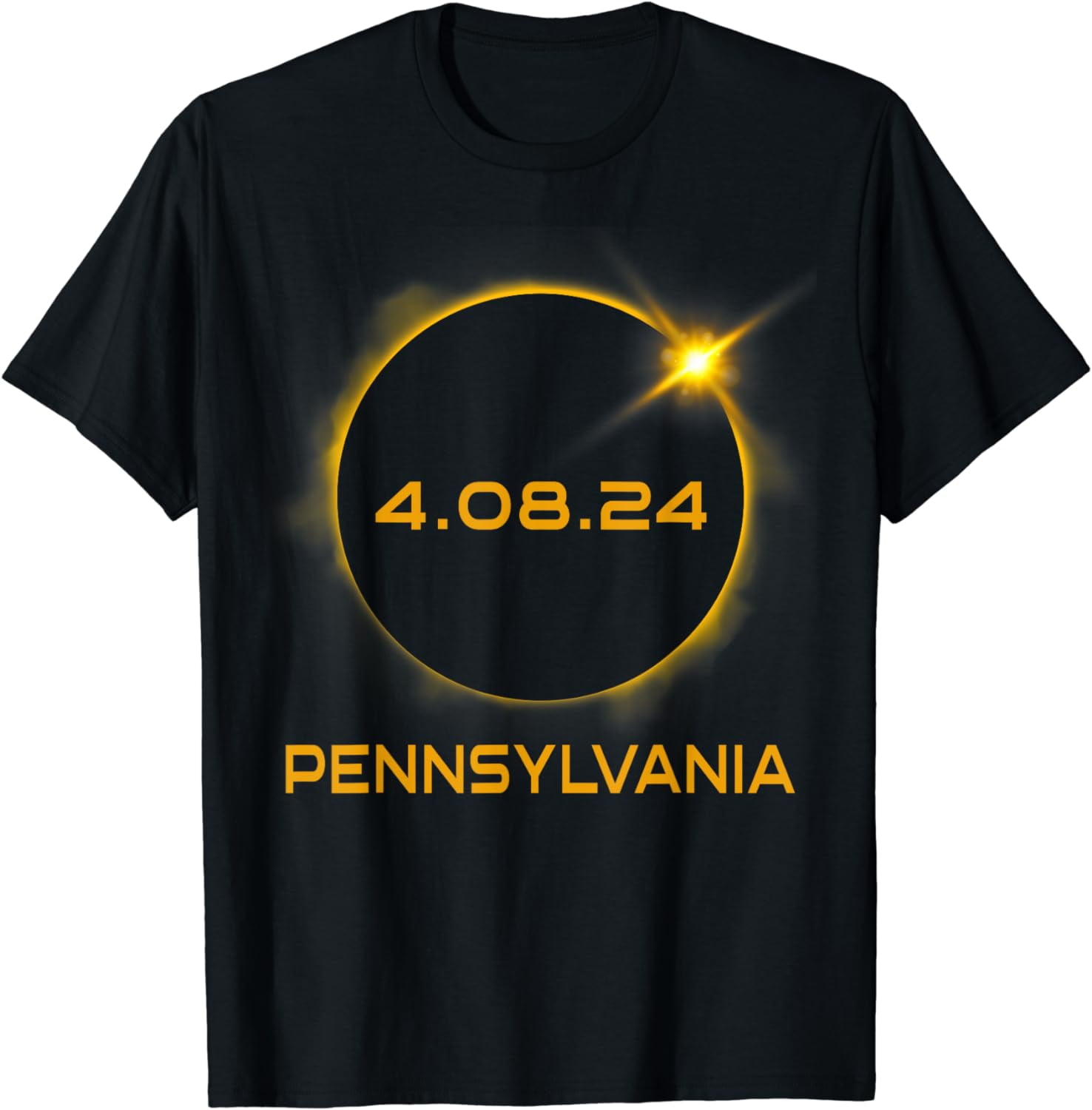 Total Solar Eclipse Pennsylvania Totality April 8th 2024 T-Shirt ...