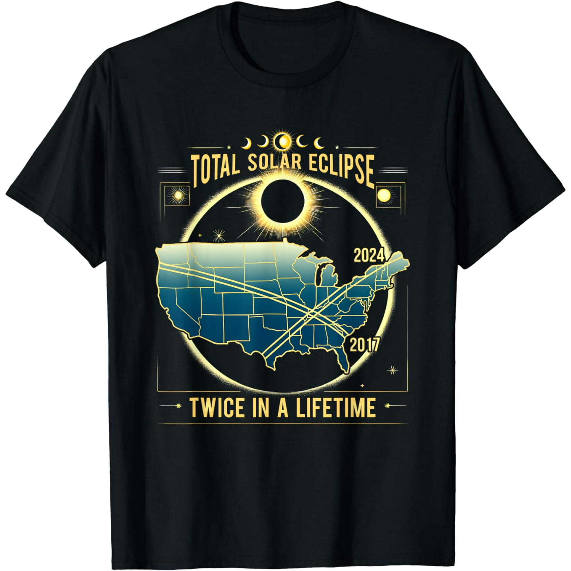 Total Solar Eclipse Twice in a Lifetime 2024 Tee Gift pure cotton T ...