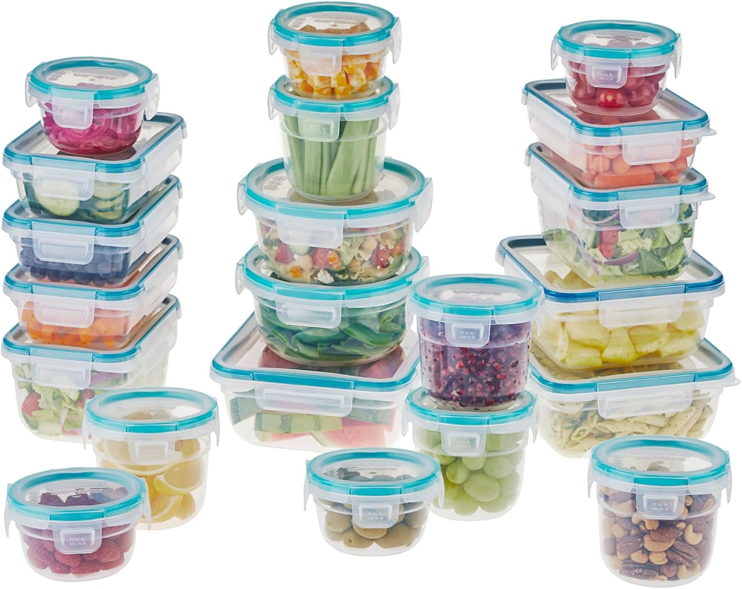 Total Solution (21-Pack) Large Plastic Food Storage Containers Set ...