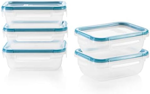 Total Solution 5-Pack (3-Cup) Plastic Food Storage Containers Set ...