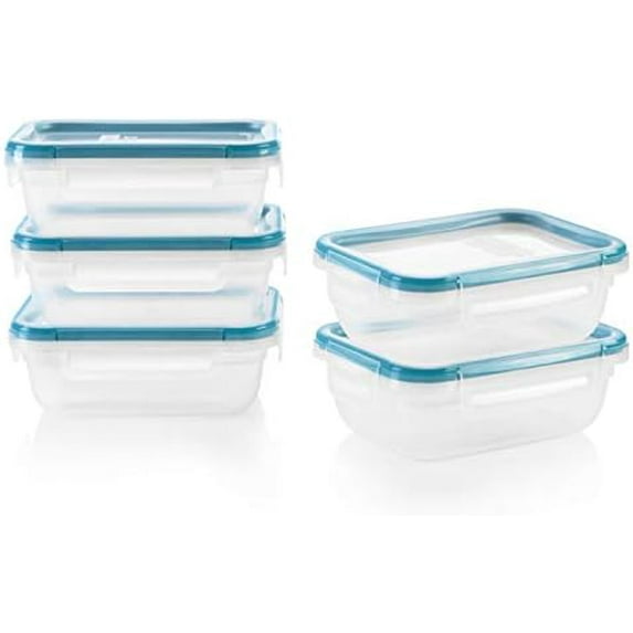 Total Solution 5-Pack (3-Cup) Plastic Food Storage Containers Set ...