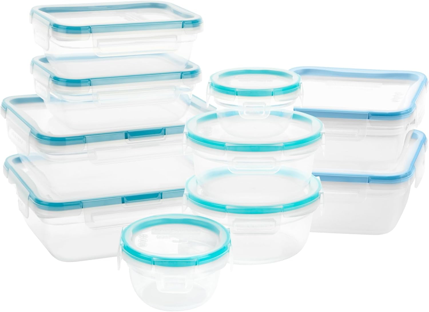 Total Solutions (10-Pack, Mixed Sizes) Plastic Food Storage Containers ...