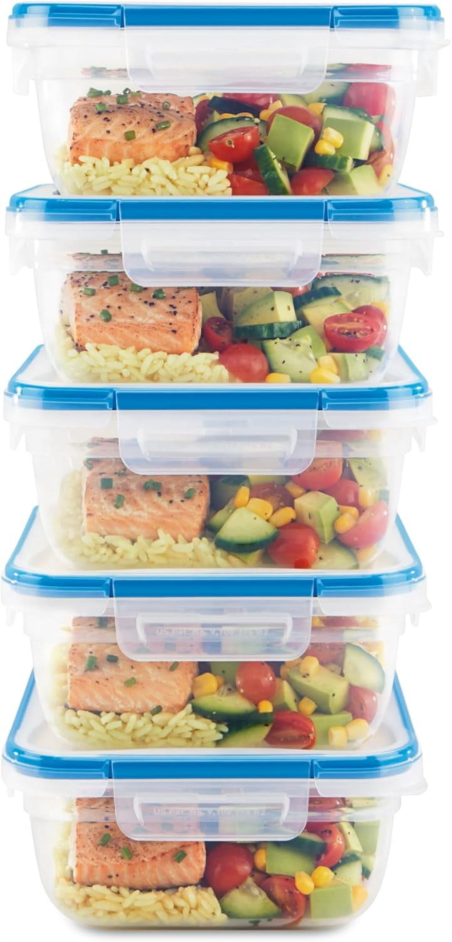 Total Solutions (5-Pack, 5.5 Cup) Plastic Food Storage Containers Set ...