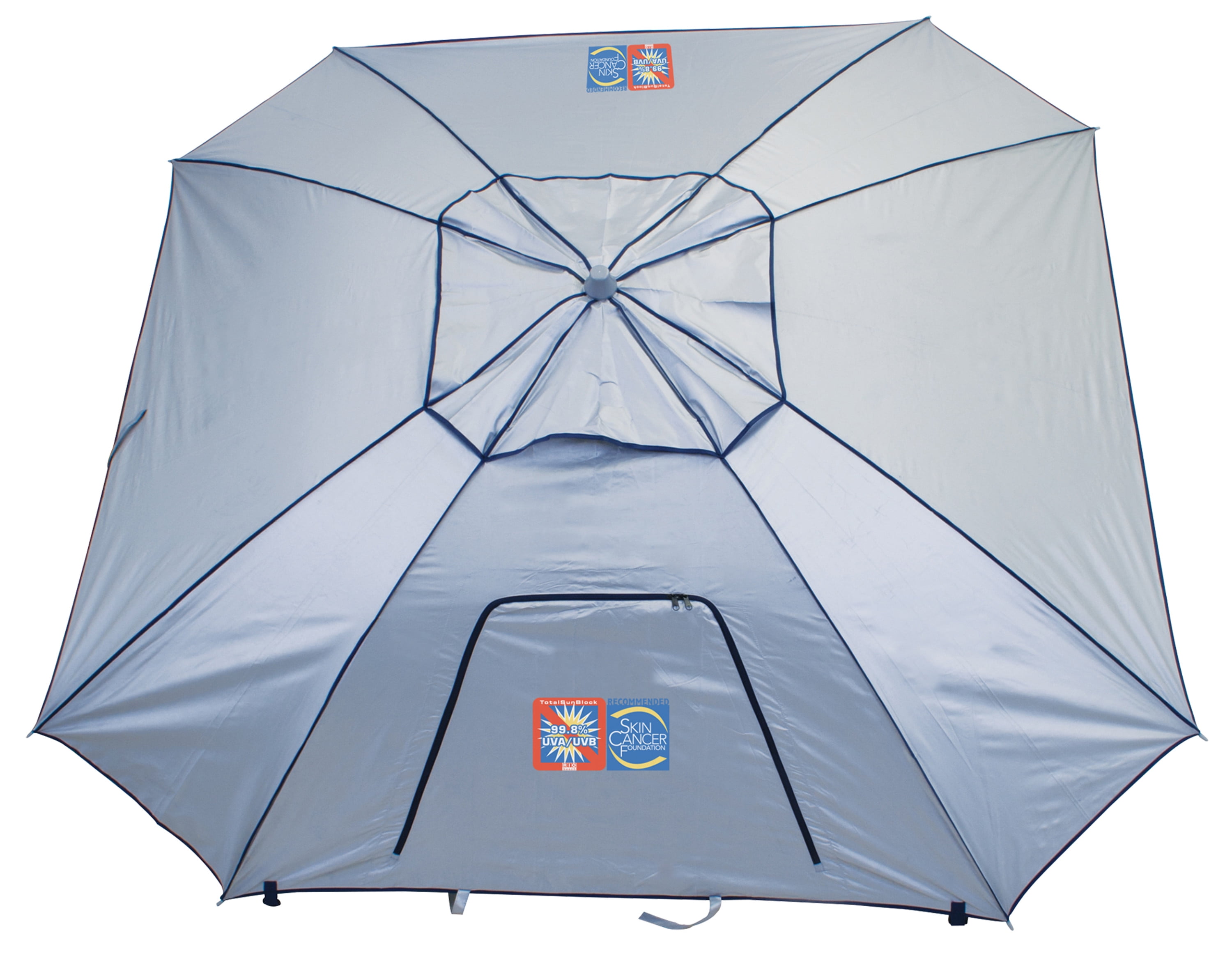 Total Sun Block ExtremeShade 8 ft. Beach Umbrella - Walmart.com