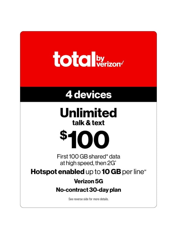 Total Wireless Prepaid Plans in Phone & Data Plans - Walmart.com