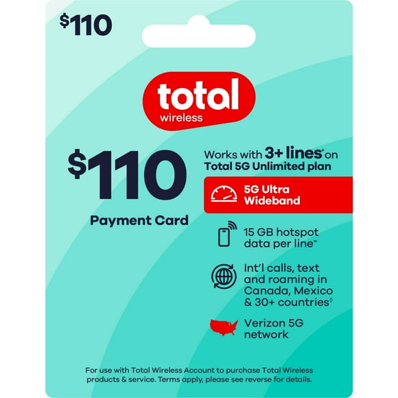 Total Wireless Prepaid Plans in Phone & Data Plans - Walmart.com