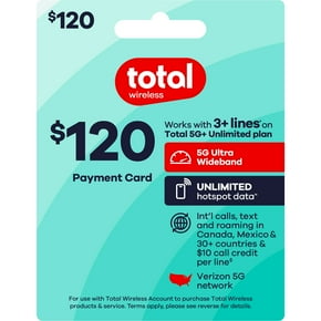 Total Wireless Prepaid Plans in Phone & Data Plans - Walmart.com