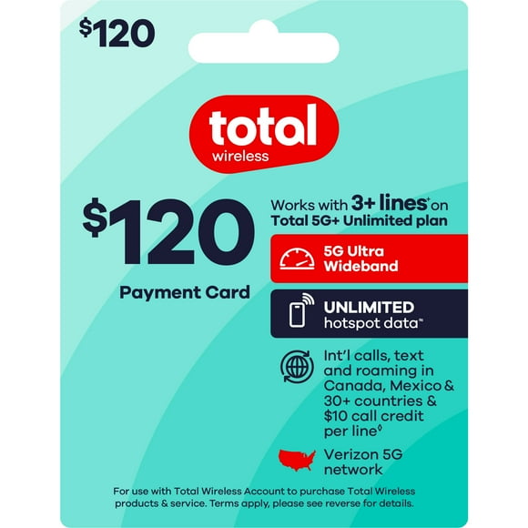 Total Wireless Prepaid Plans in Phone & Data Plans - Walmart.com