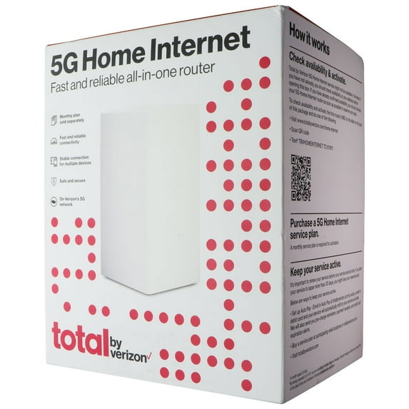 Total by Verizon 5G Home Internet All-in-One Router - White (SLV ...