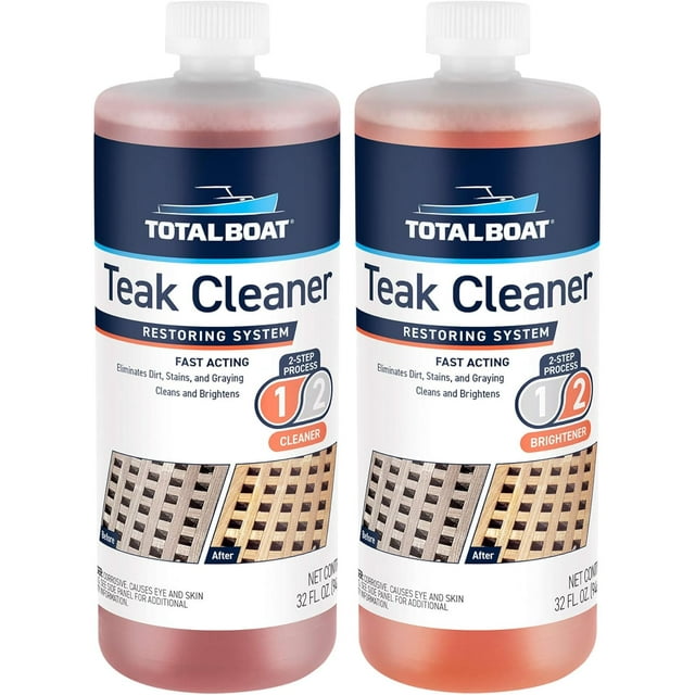 TotalBoat Teak Cleaner and Brightener for Boats and Outdoor Teak Wood ...