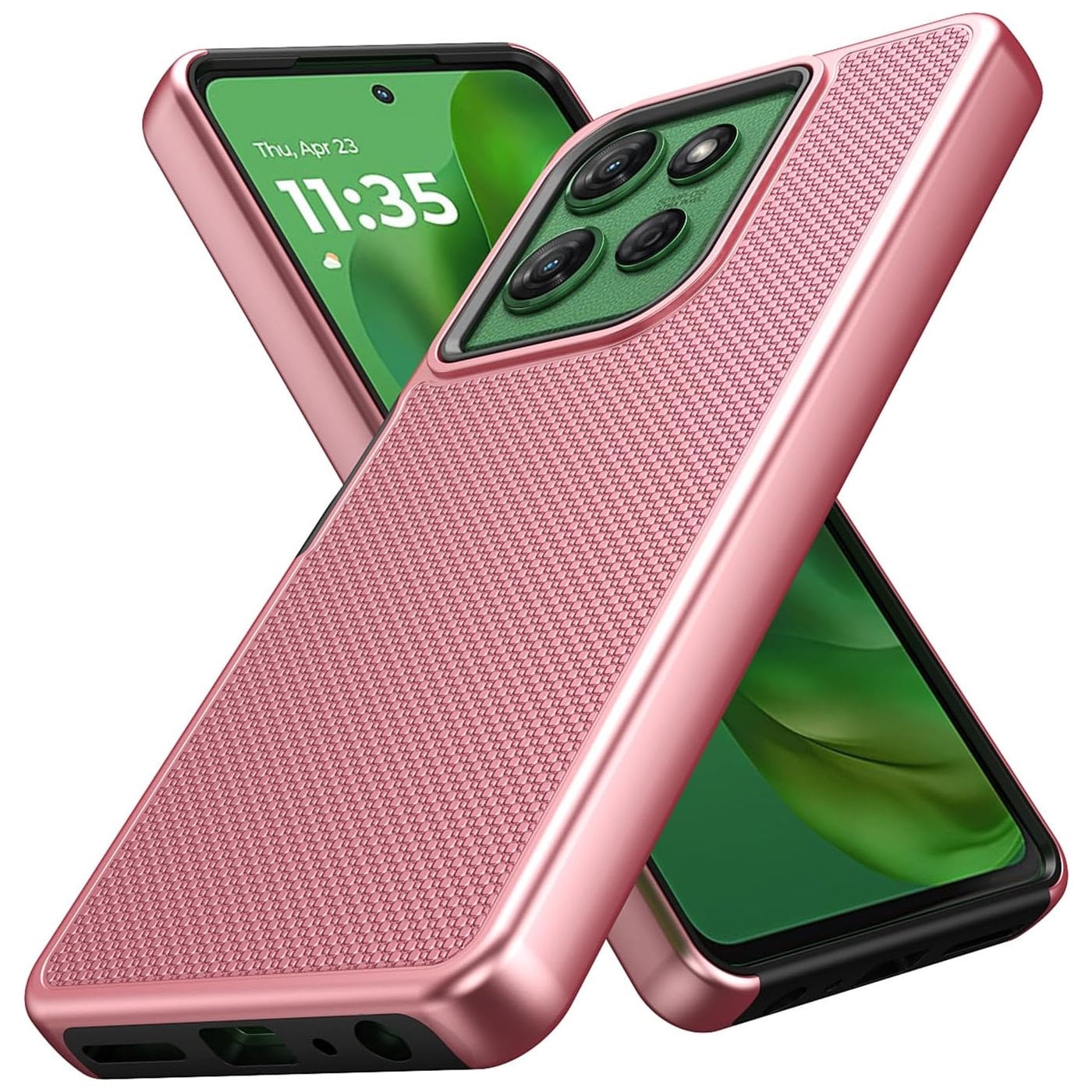 TotalDefense Hybrid Case for Motorola Moto G Power 2025 - Rose Gold ...
